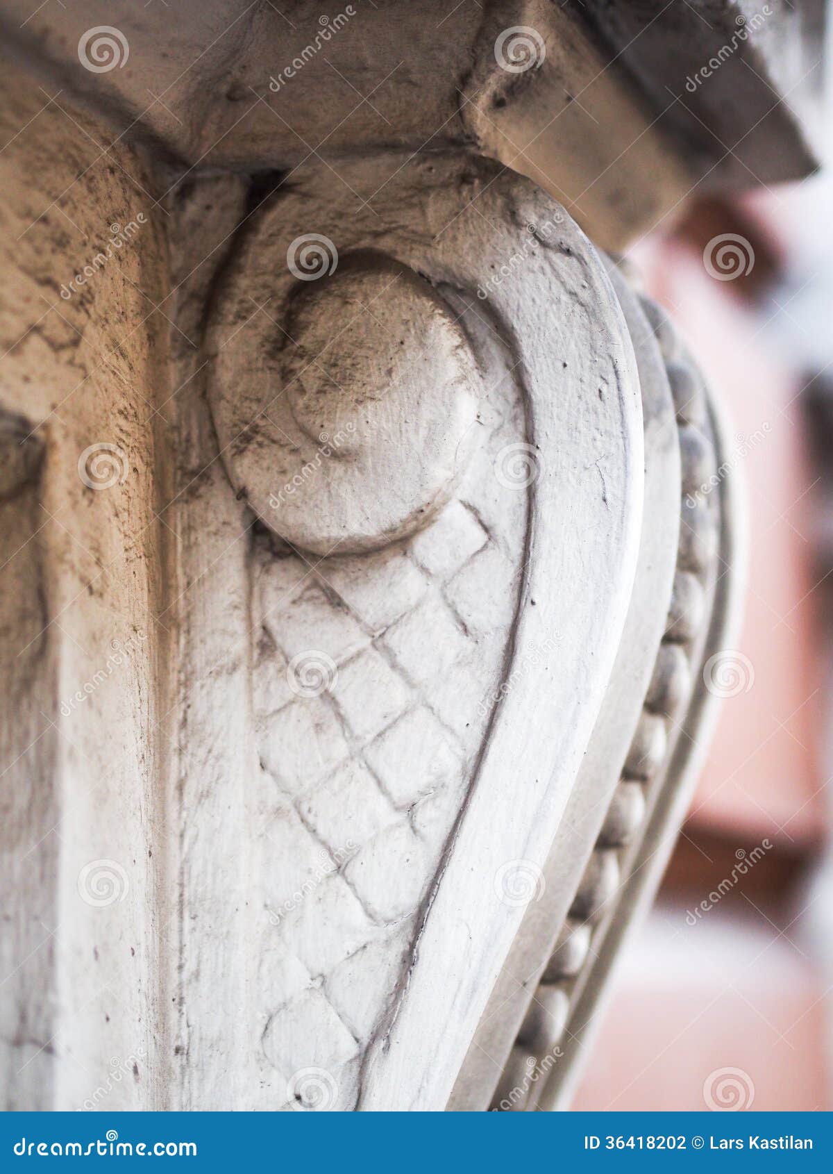 Volute photo stock. Image du pierre, blanc, décoration - 36418202
