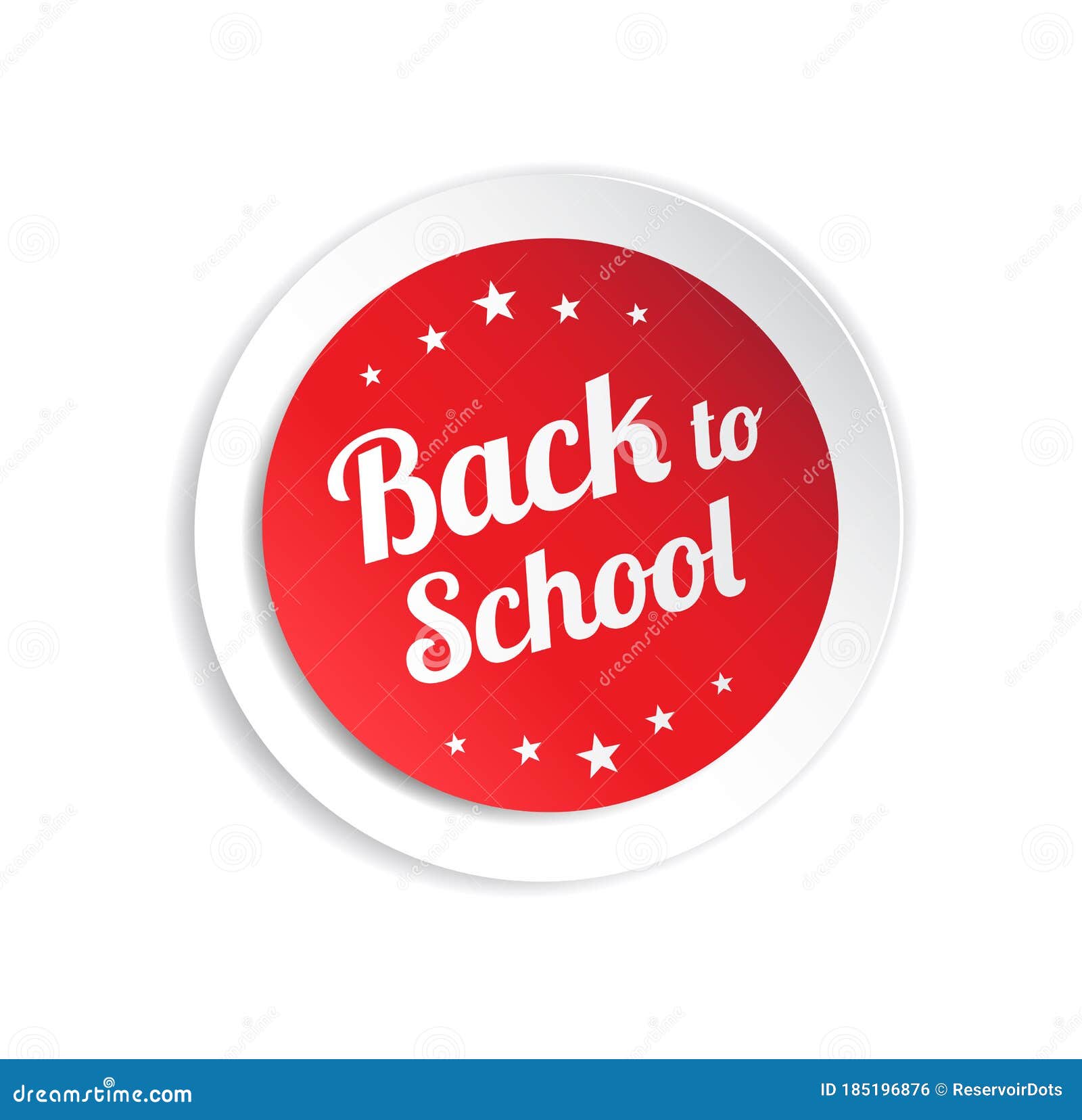 Volver al sticker escolar ilustración del vector. Ilustración de ...