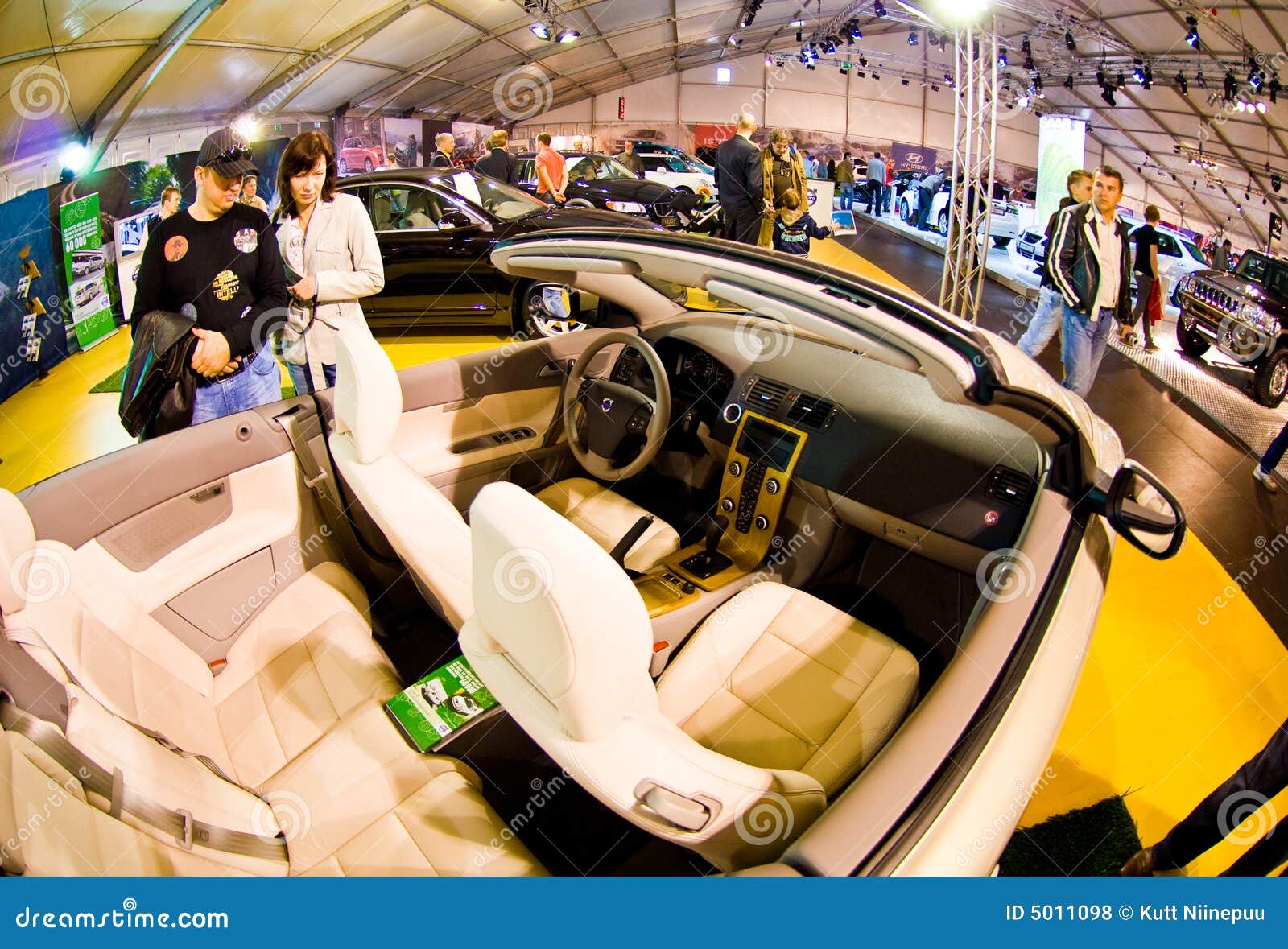 Volvo cabrio interior editorial stock photo. Image of showroom - 5011098