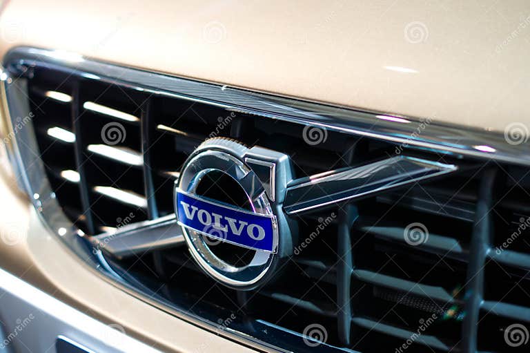 Volvo logo editorial image. Image of shiny, exhibitor - 16607375