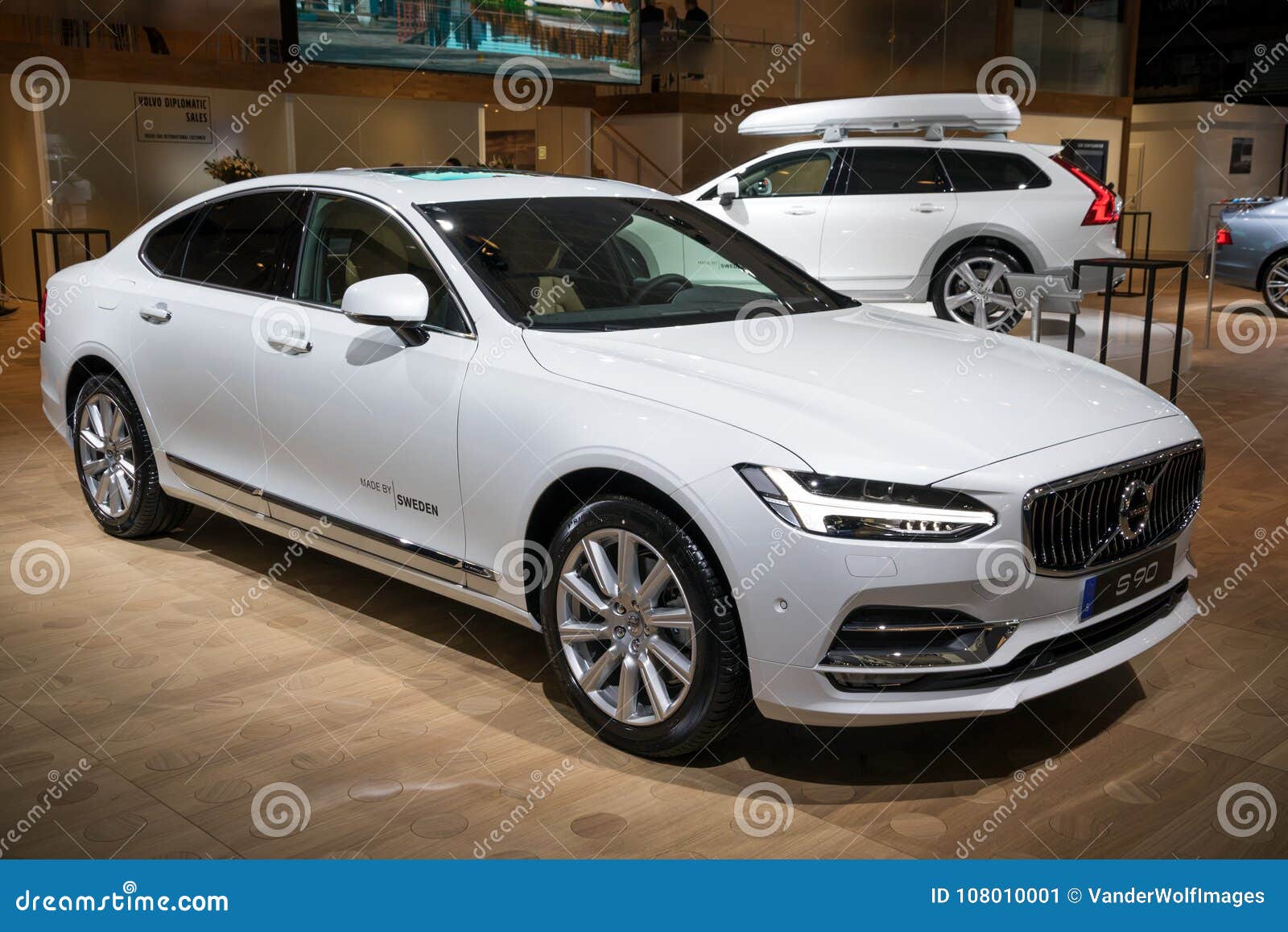 Volvo S90 car editorial photo. Image of auto, white - 108010001