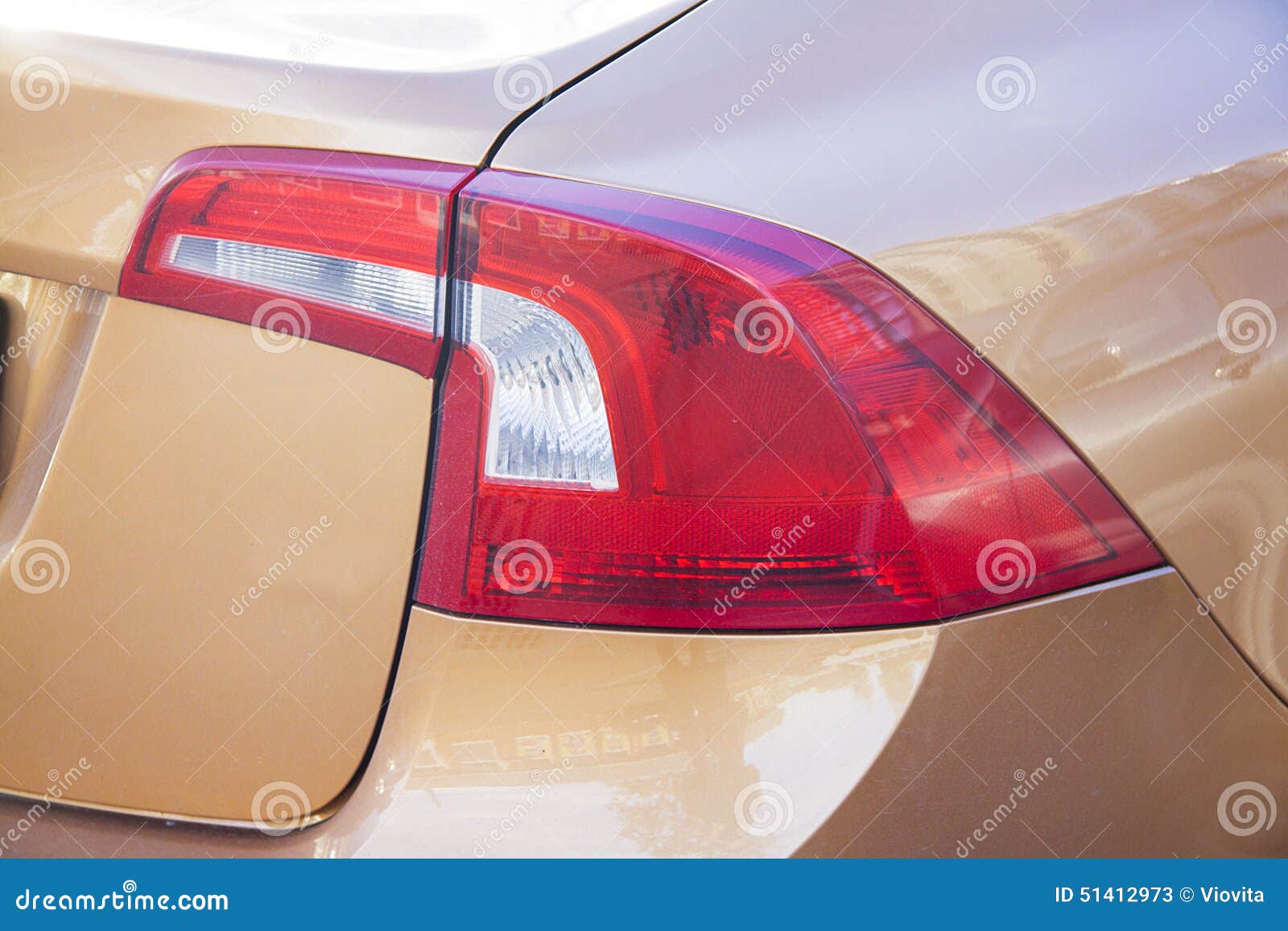 Volvo sedan back light stock image. Image of headlight - 51412973