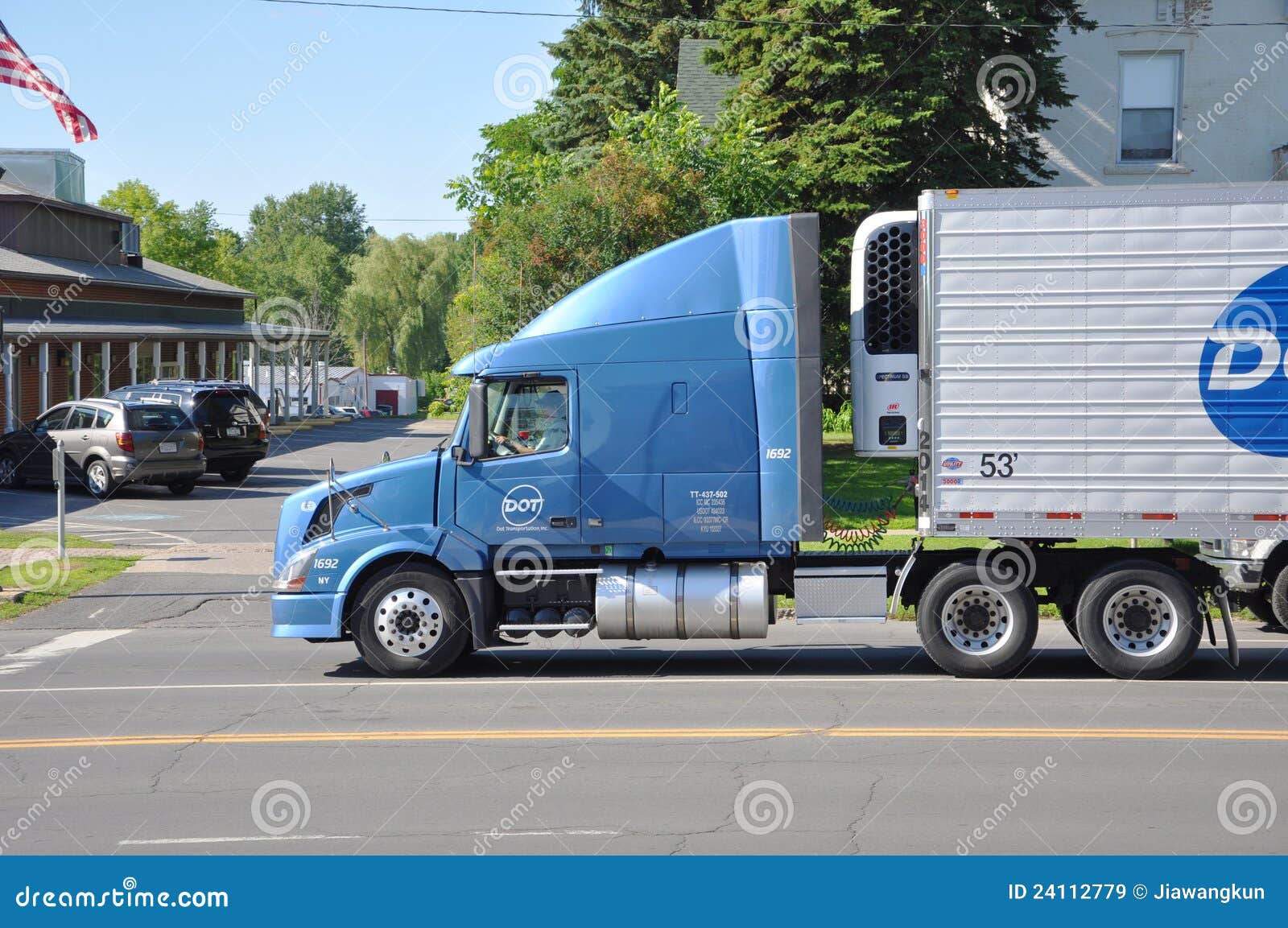 Volvo VN 630 Truck Side View Editorial Stock Image - Image of class ...