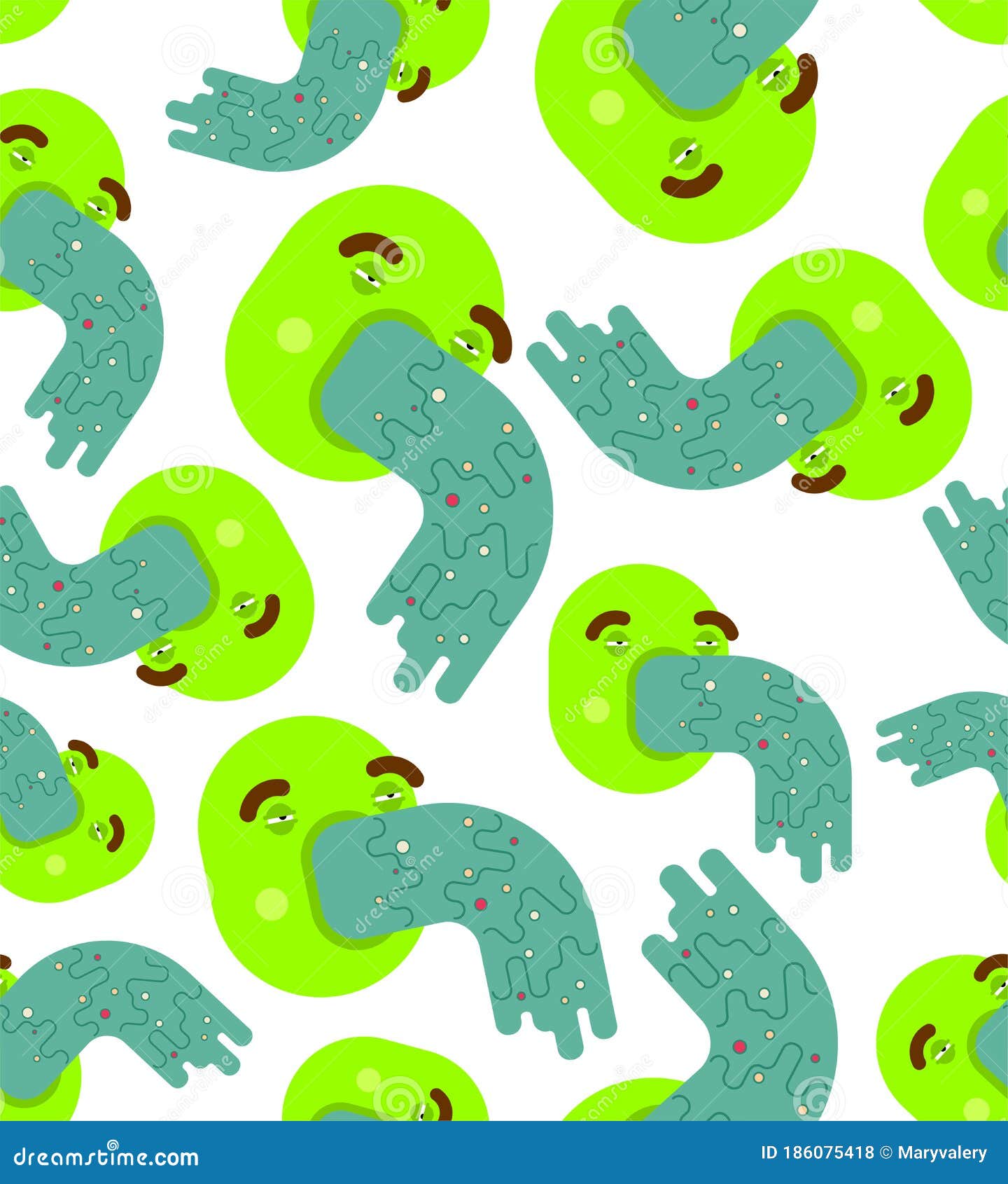 Vomit Isolated Pattern Seamless. Spew Background. Spue Vector Texture ...