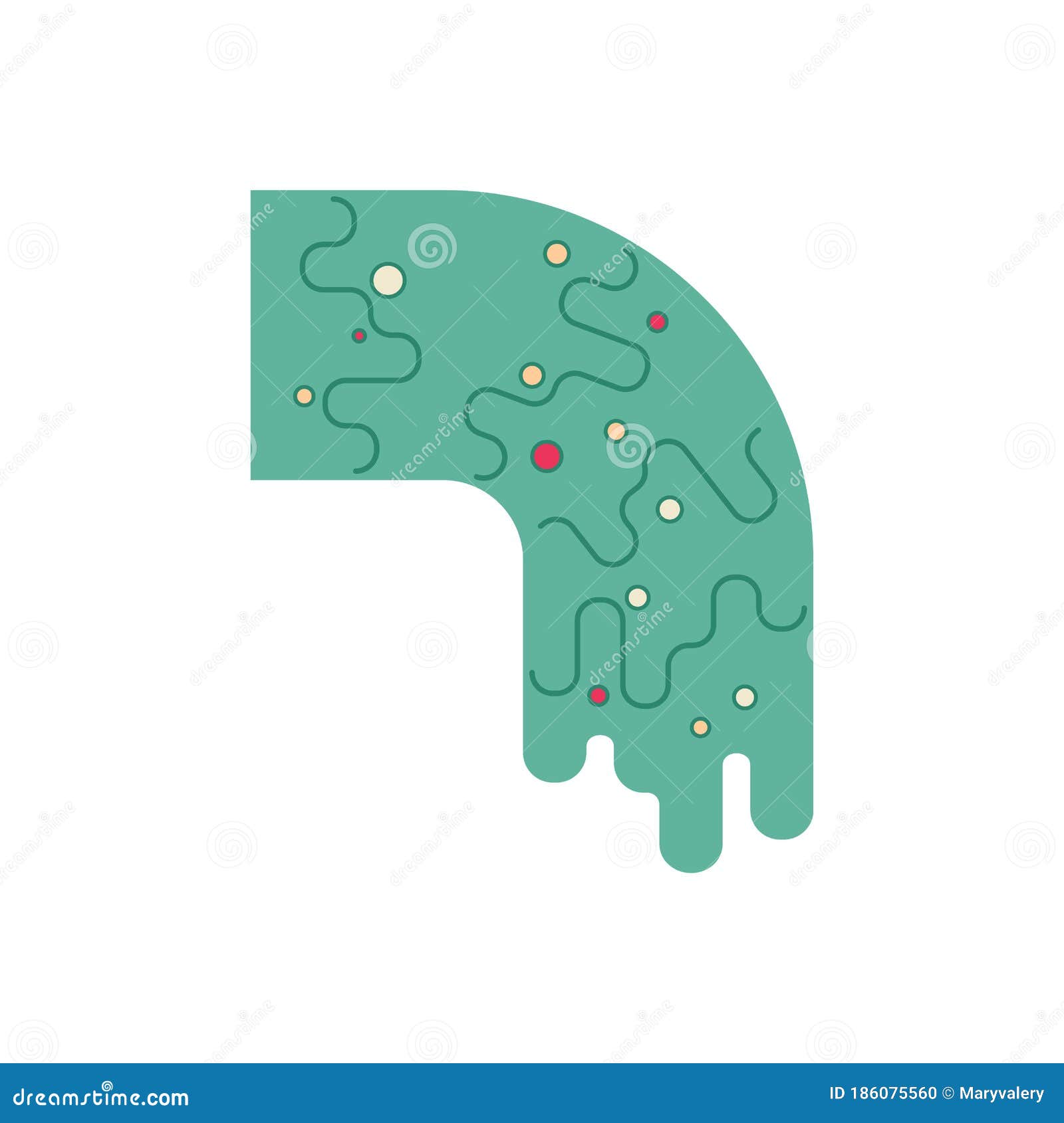 Vomit Isolated Pattern Seamless. Spew Background. Spue Vector Texture ...