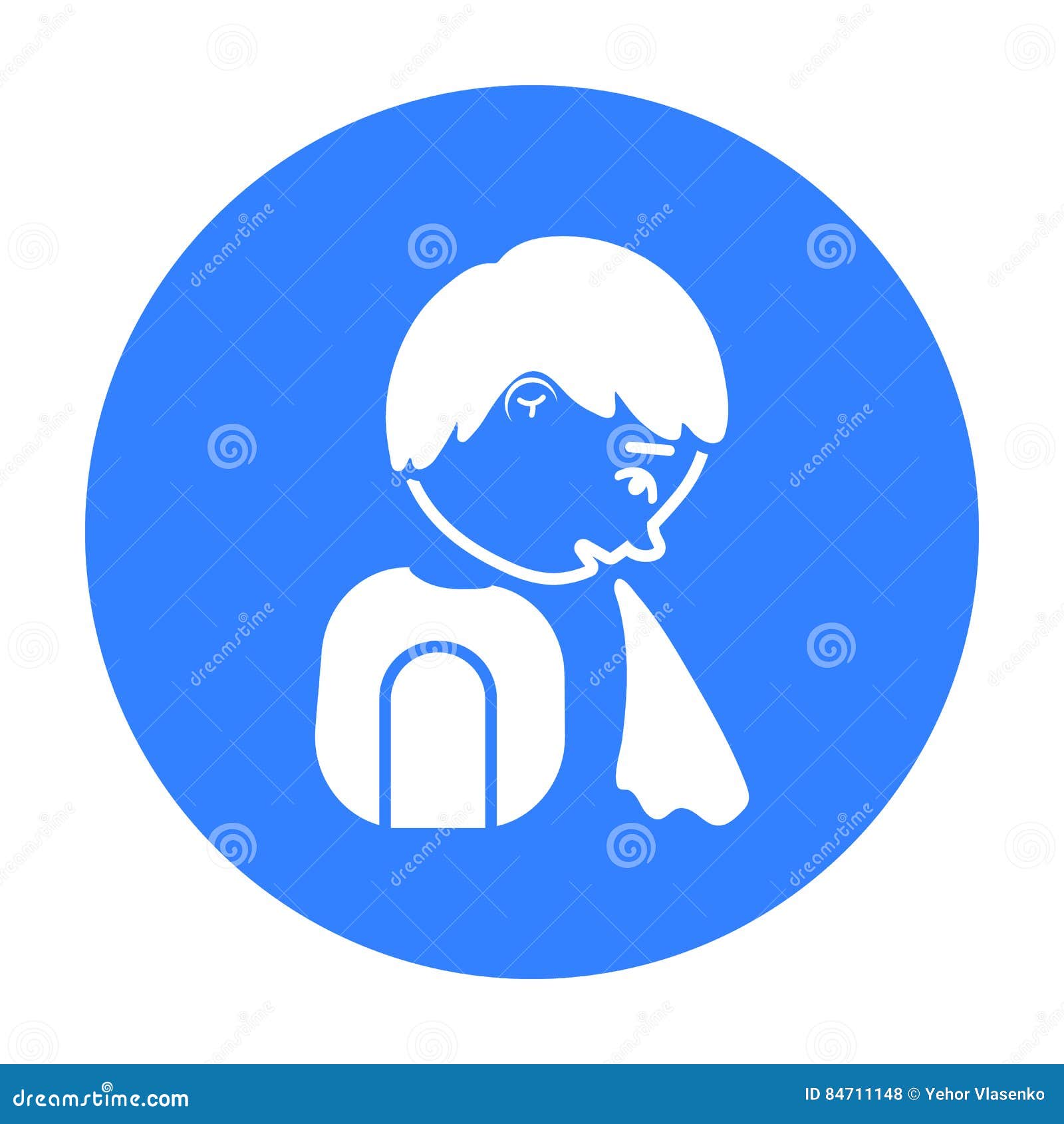 Vomiting Icon. Single Sick Icon from the Big Ill, Disease Stock Vector ...