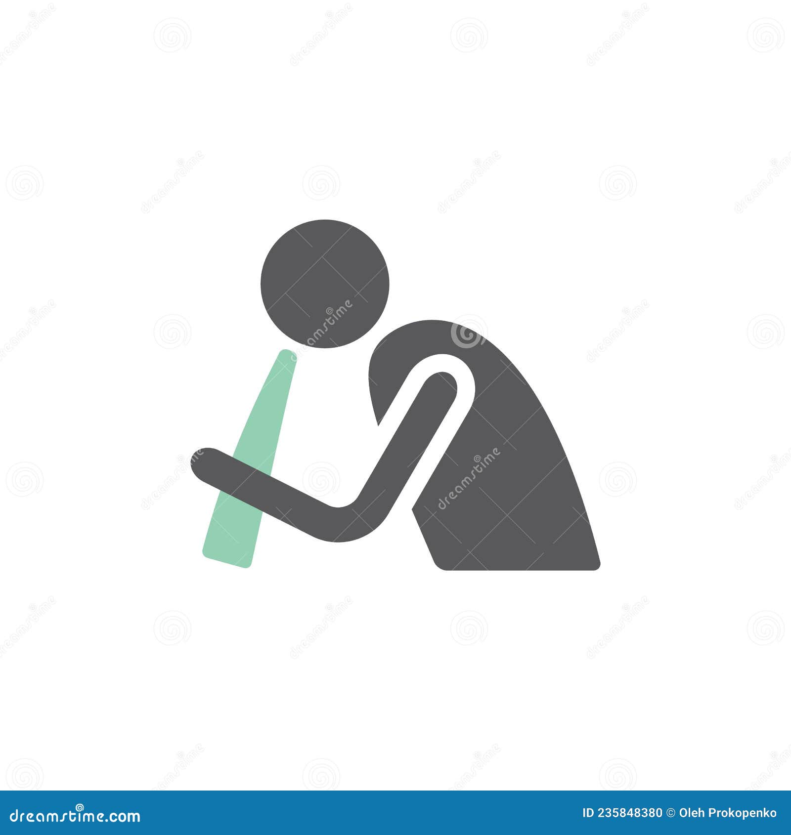Vomiting Line Icon. Vector Signs for Web Graphics Stock Vector ...