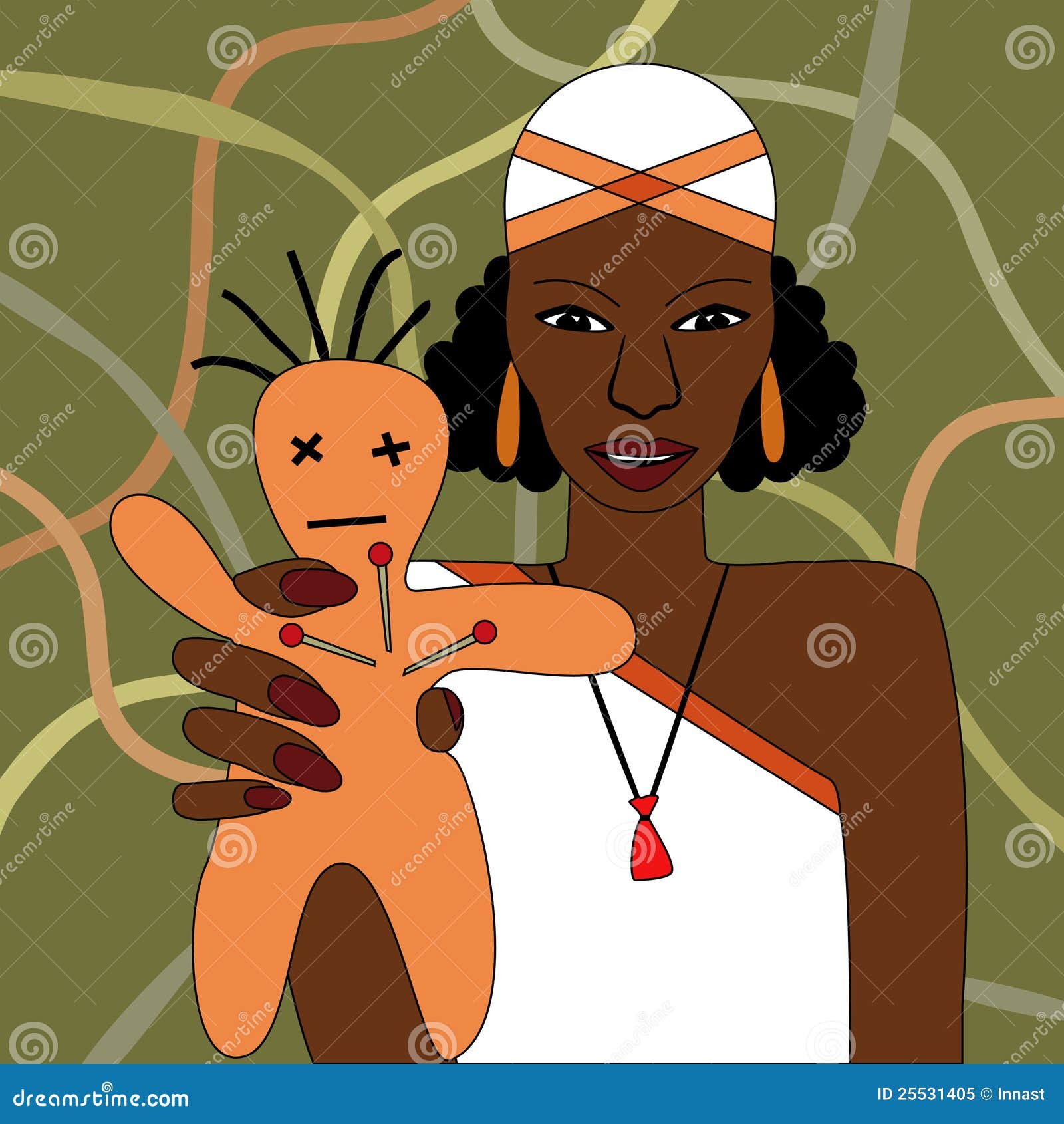 Voodoo stock vector. Illustration of legends, scary, satanic - 25531405