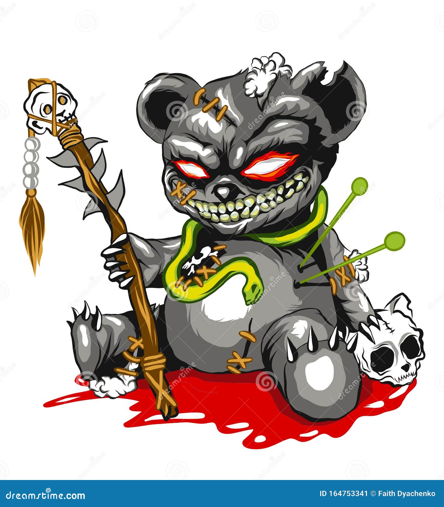 Drawing & Illustration Art & Collectibles Digital Teddy Bear Broken ...