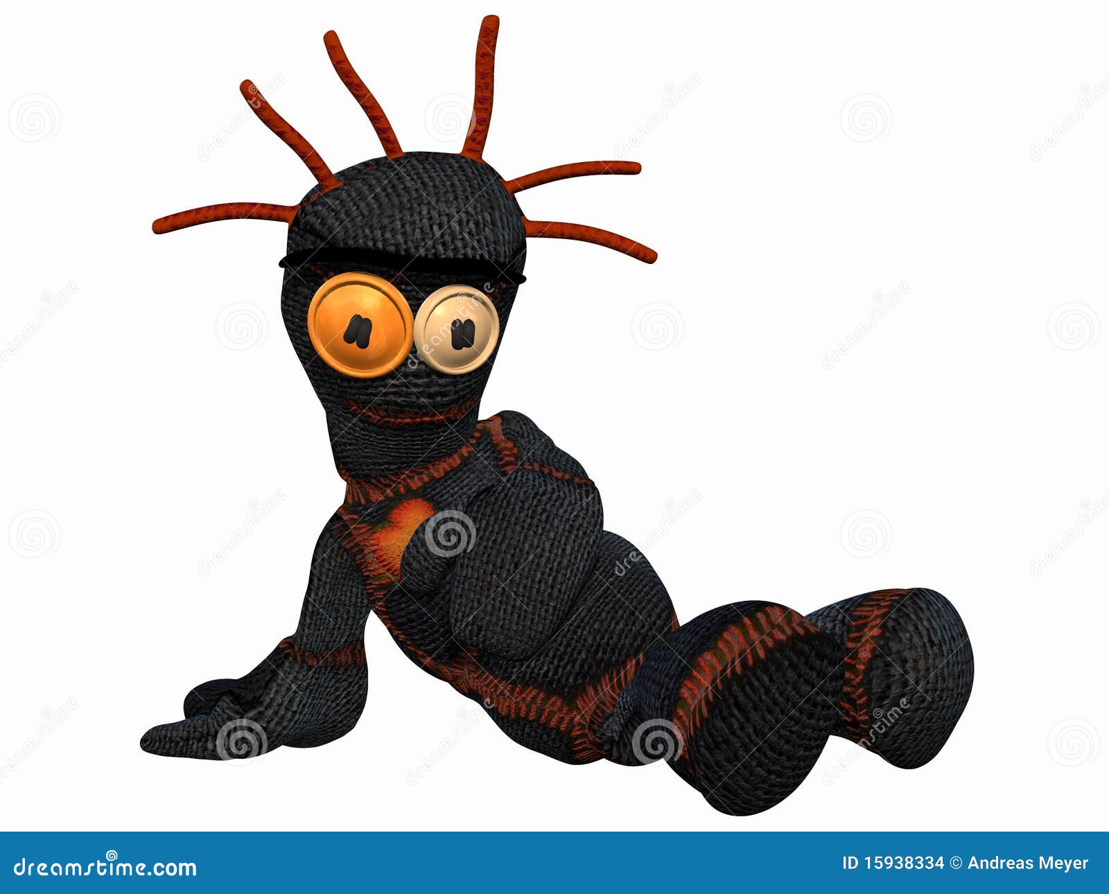 Voodoo Doll stock illustration. Illustration of thin - 15938334