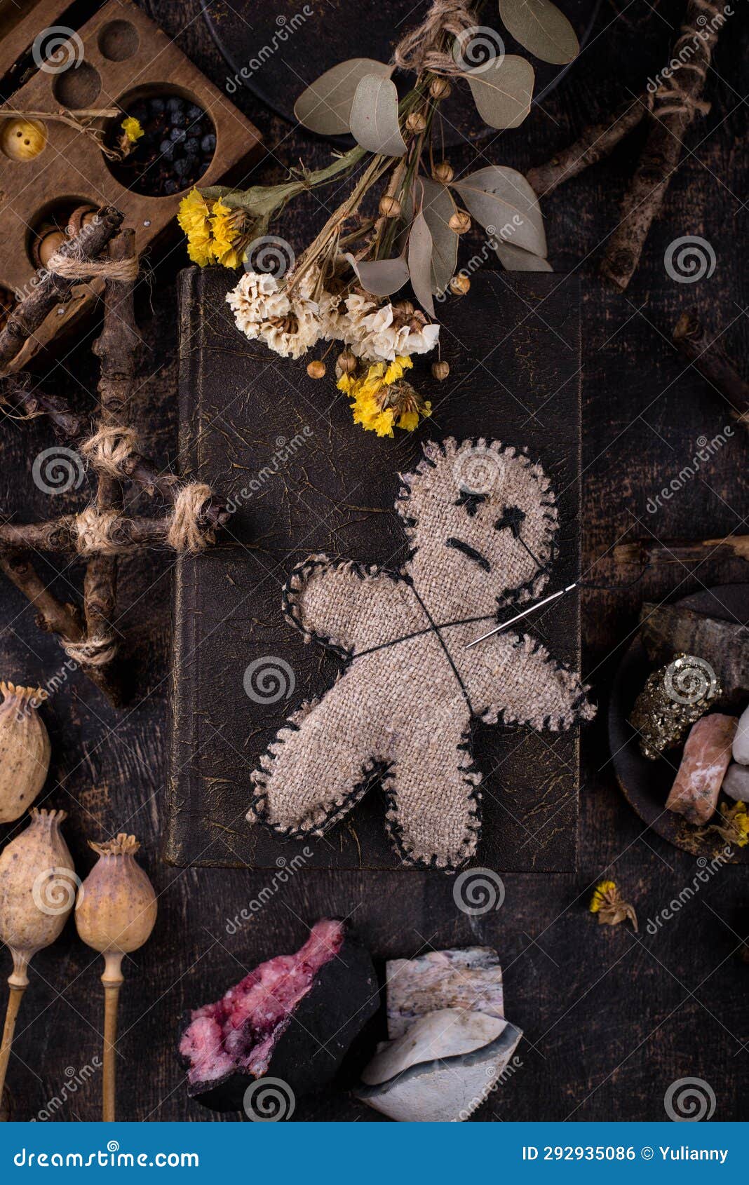 Voodoo Doll. Black Magic Esoteric Ritual. Stock Photo - Image of voodoo ...