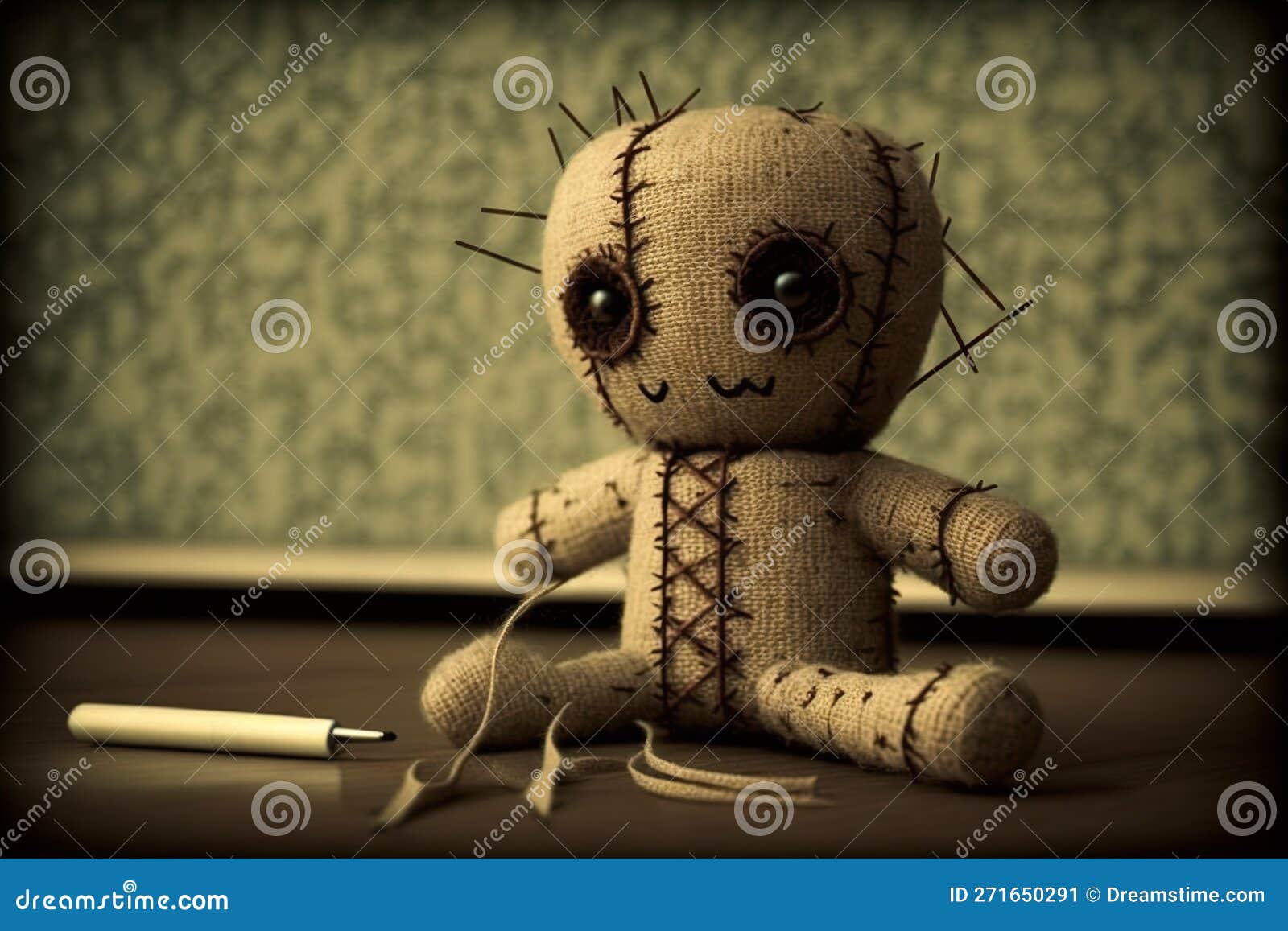 Voodoo Doll, Created with Generative AI Technology Stock Illustration ...