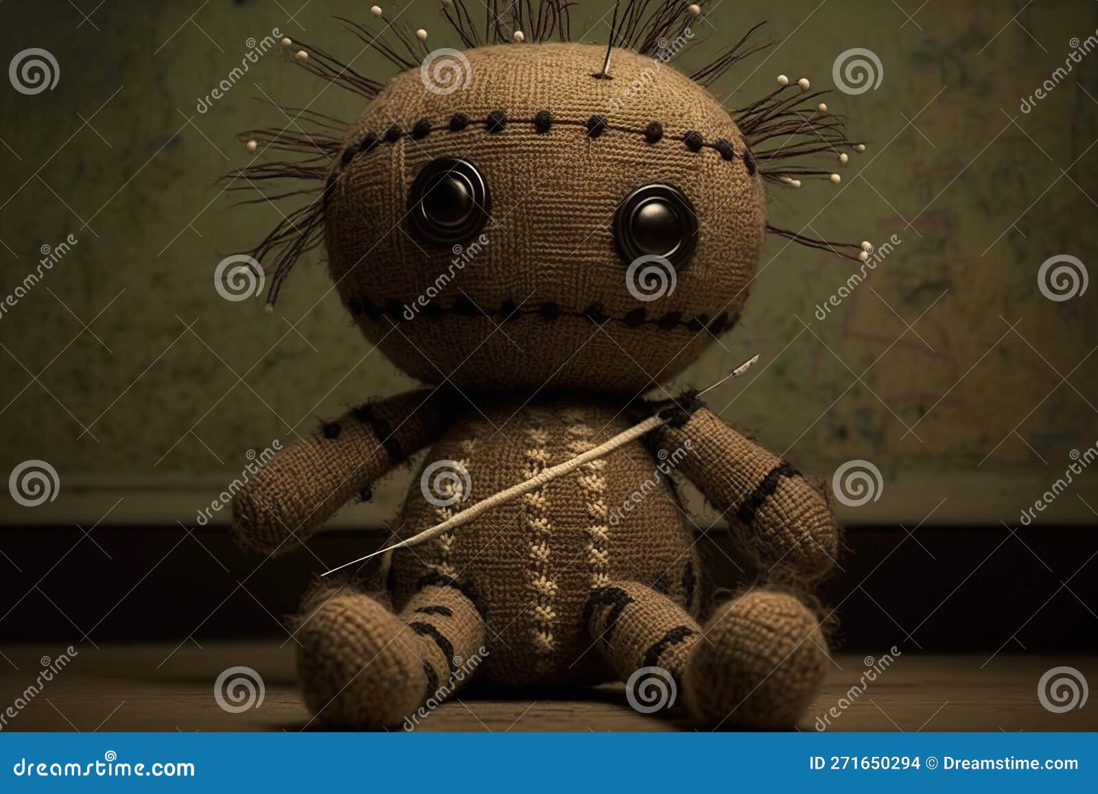 Voodoo Doll, Created with Generative AI Technology Stock Illustration ...
