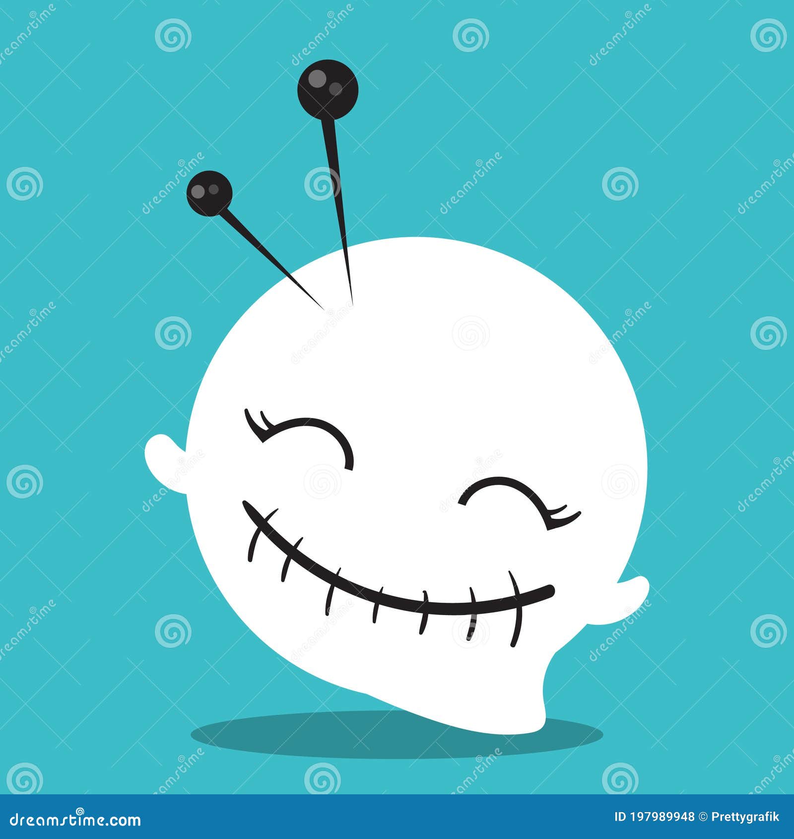VOODOO DOLLS WHITE GHOST 05 Stock Vector - Illustration of vector ...