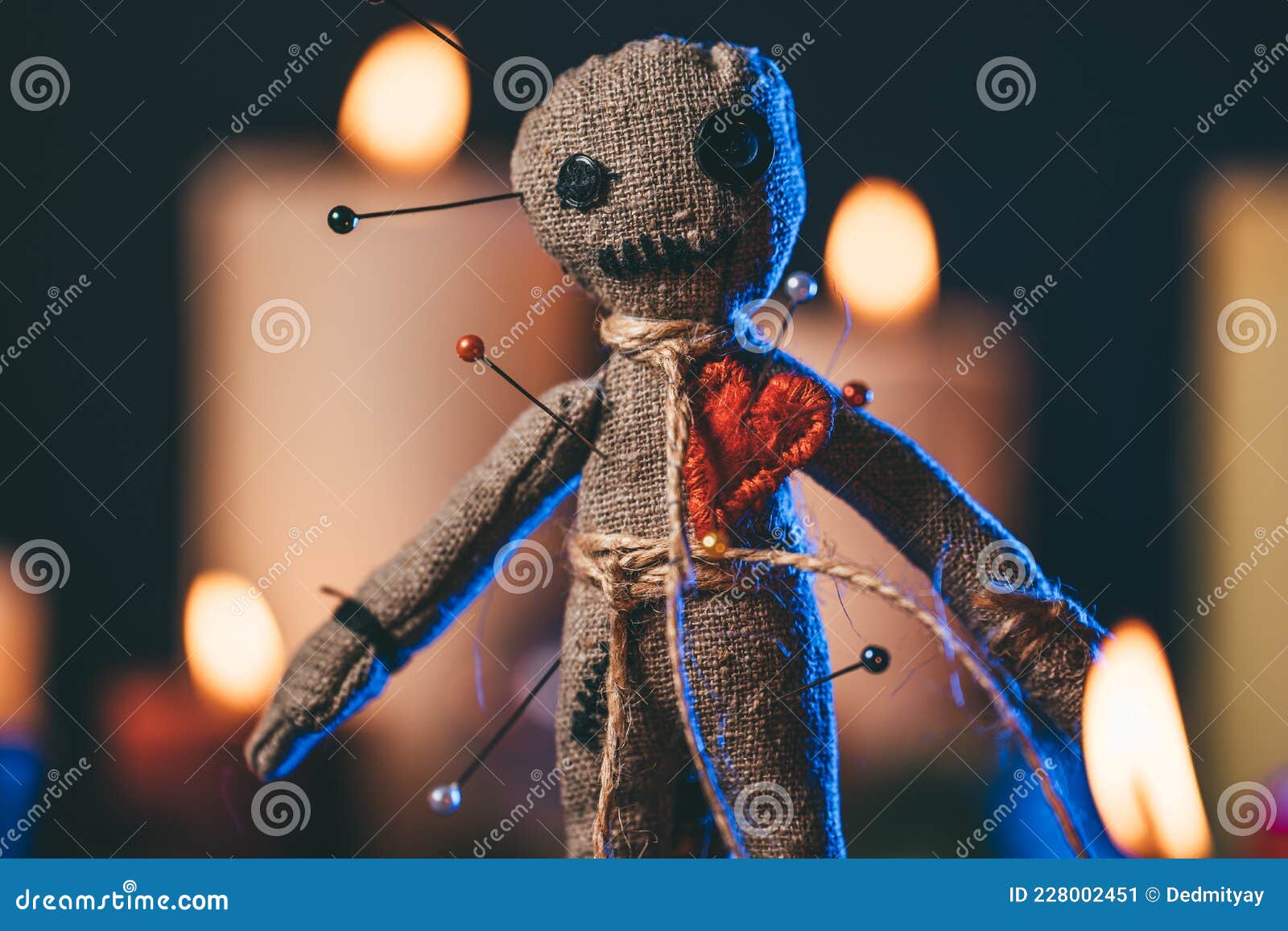 Voodoo Magic Concept. Witchcraft with Voodoo Doll Stock Image - Image ...