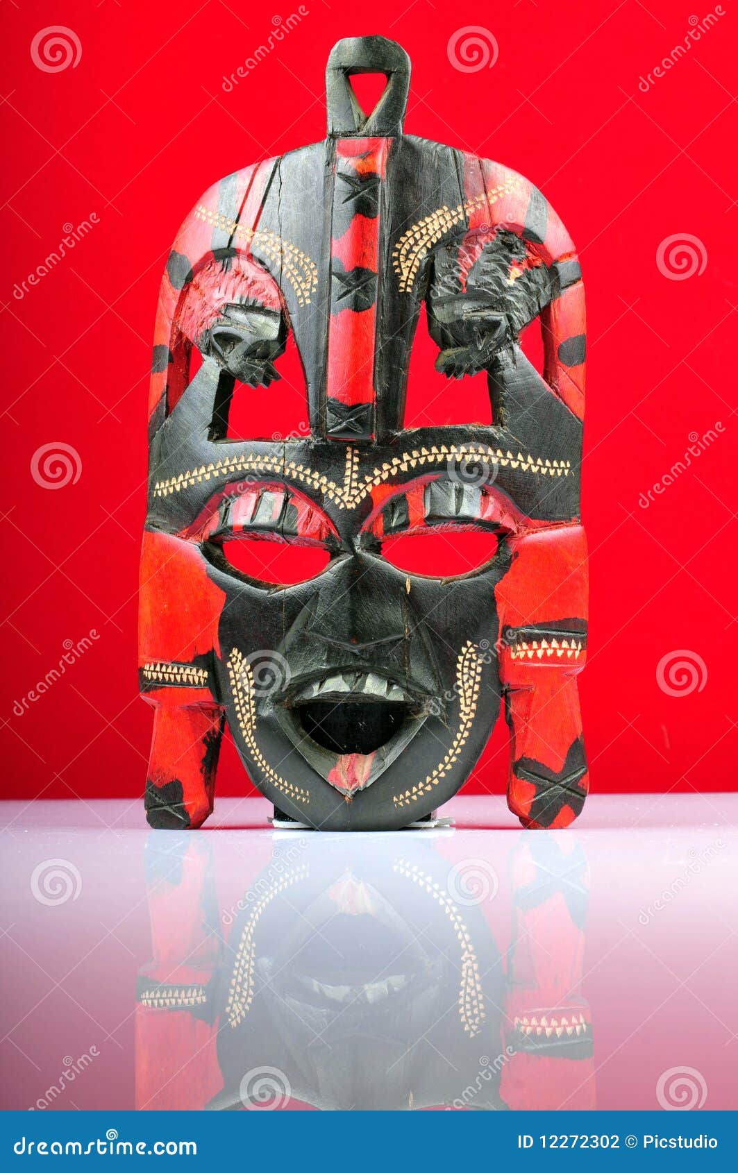 Voodoo mask stock photo. Image of still, studio, danger - 12272302