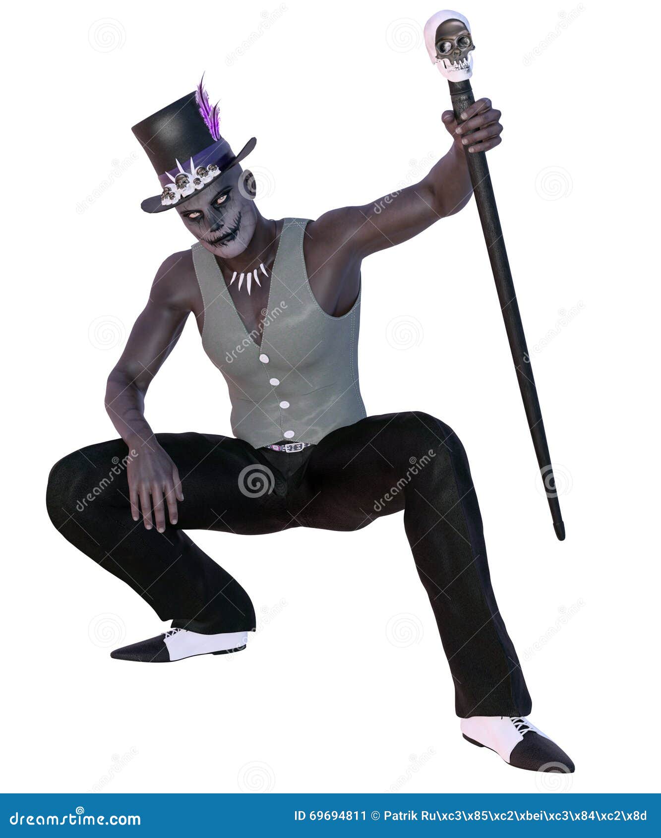 Shaman Voodoo Black Magic Ritual Moon Illustration Royalty-Free Stock ...