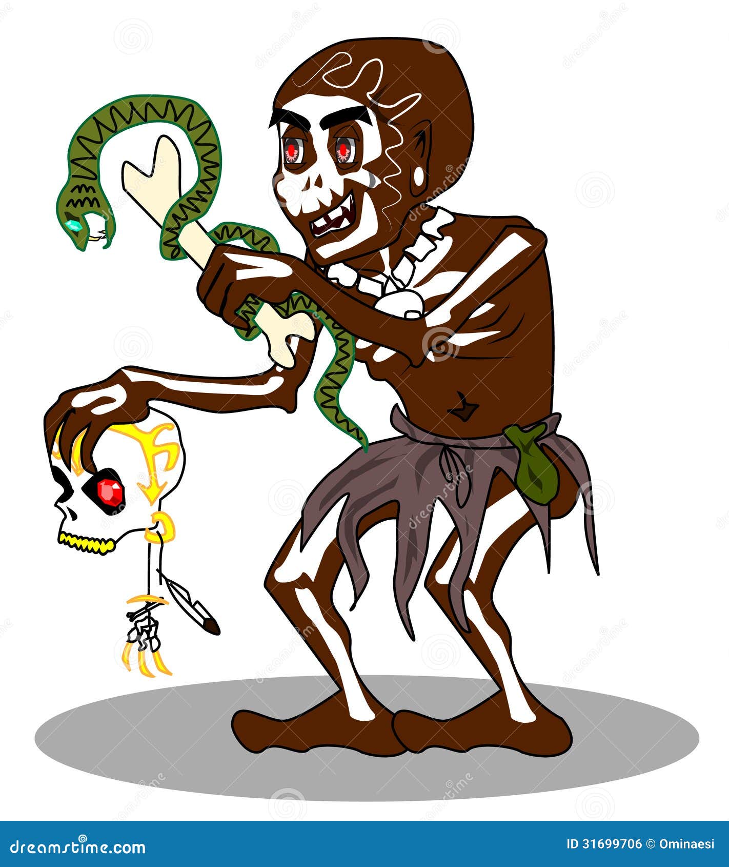 Voodoo shaman vector stock vector. Illustration of cult - 31699706