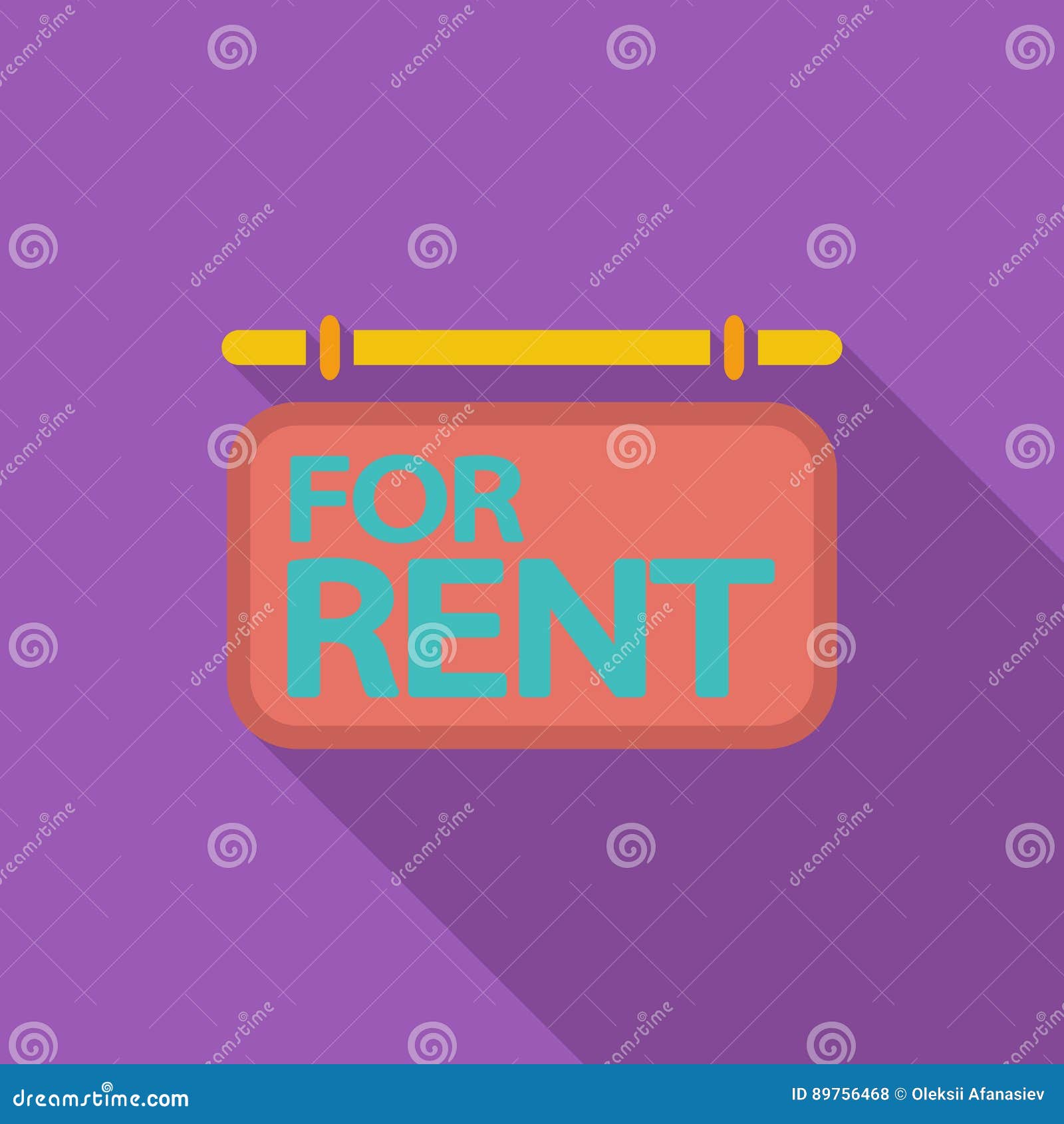 Voor Huur Enig pictogram vector illustratie. Illustration of beeld ...