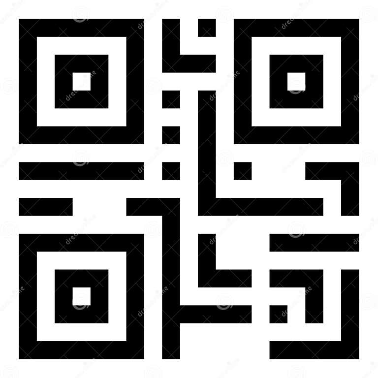Voorbeeld Qr Code Scanning Vectorpictogram Vector Illustratie ...