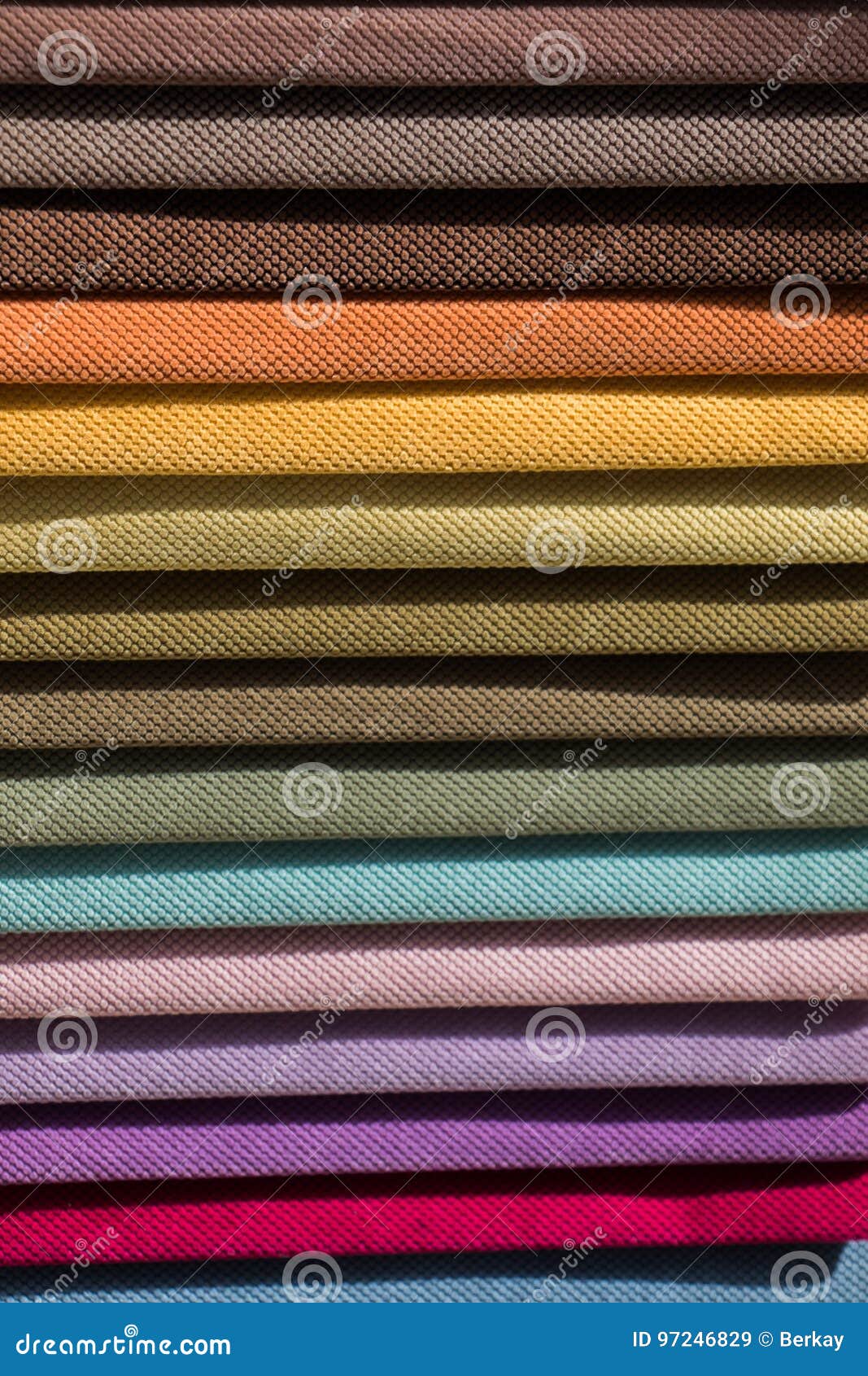 Voorbeelden Van Stof Van Diverse Kleur En Type Stock Afbeelding - Image ...