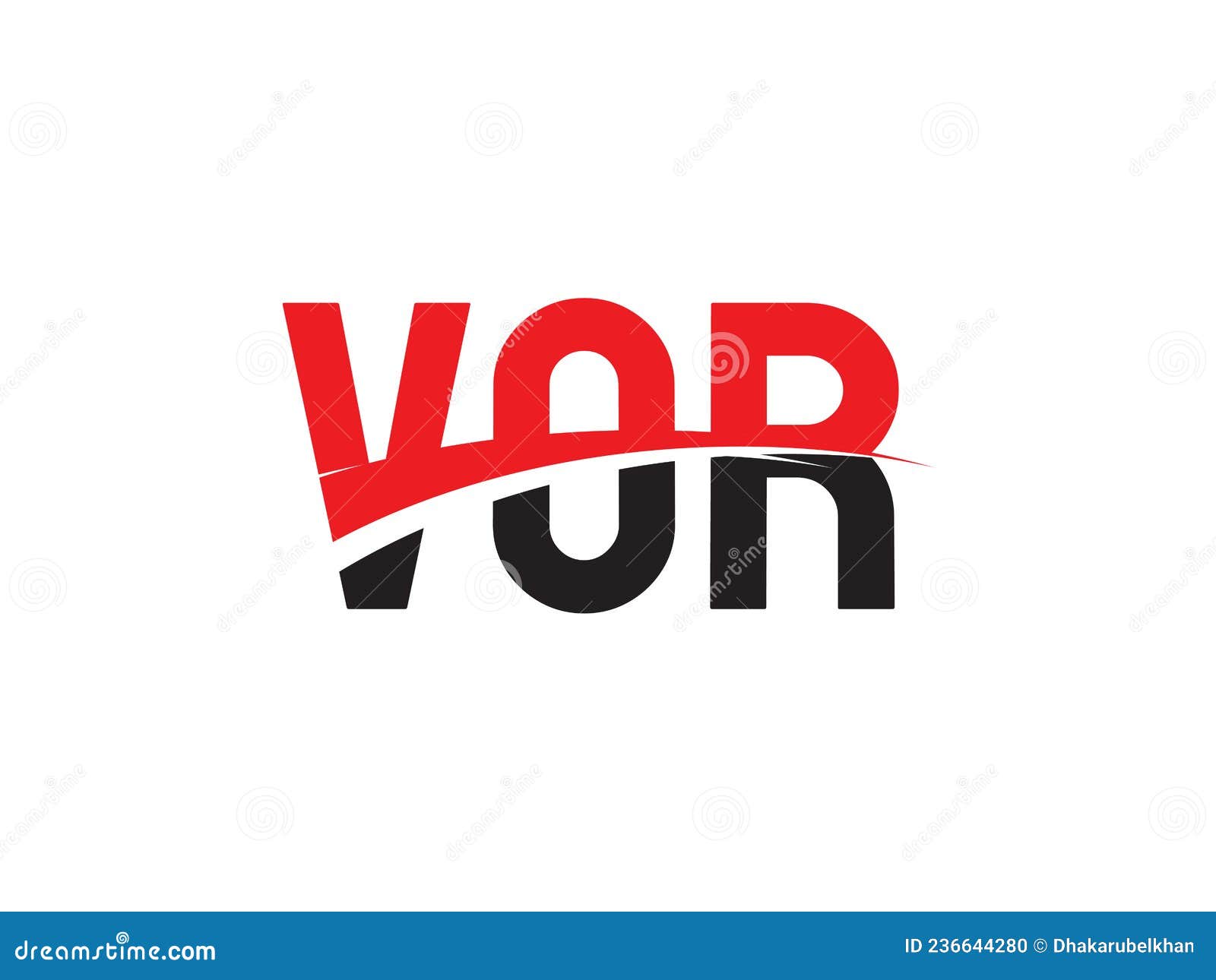 VOR Letter Initial Logo Design Vector Illustration Stock Vector ...