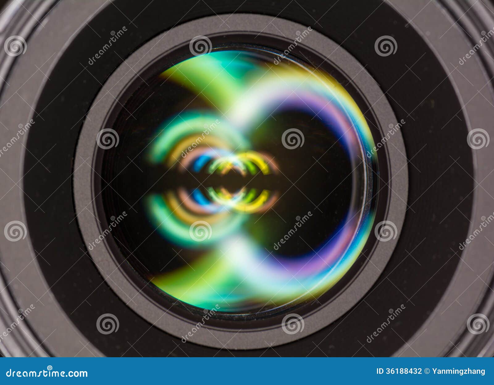 Vorderes Element Eines Kameraobjektivs Stockfoto - Bild von kamera ...