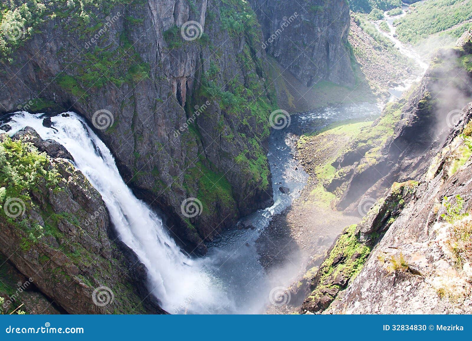 Voringfossen Waterfall in Norway Stock Photo - Image of northern ...