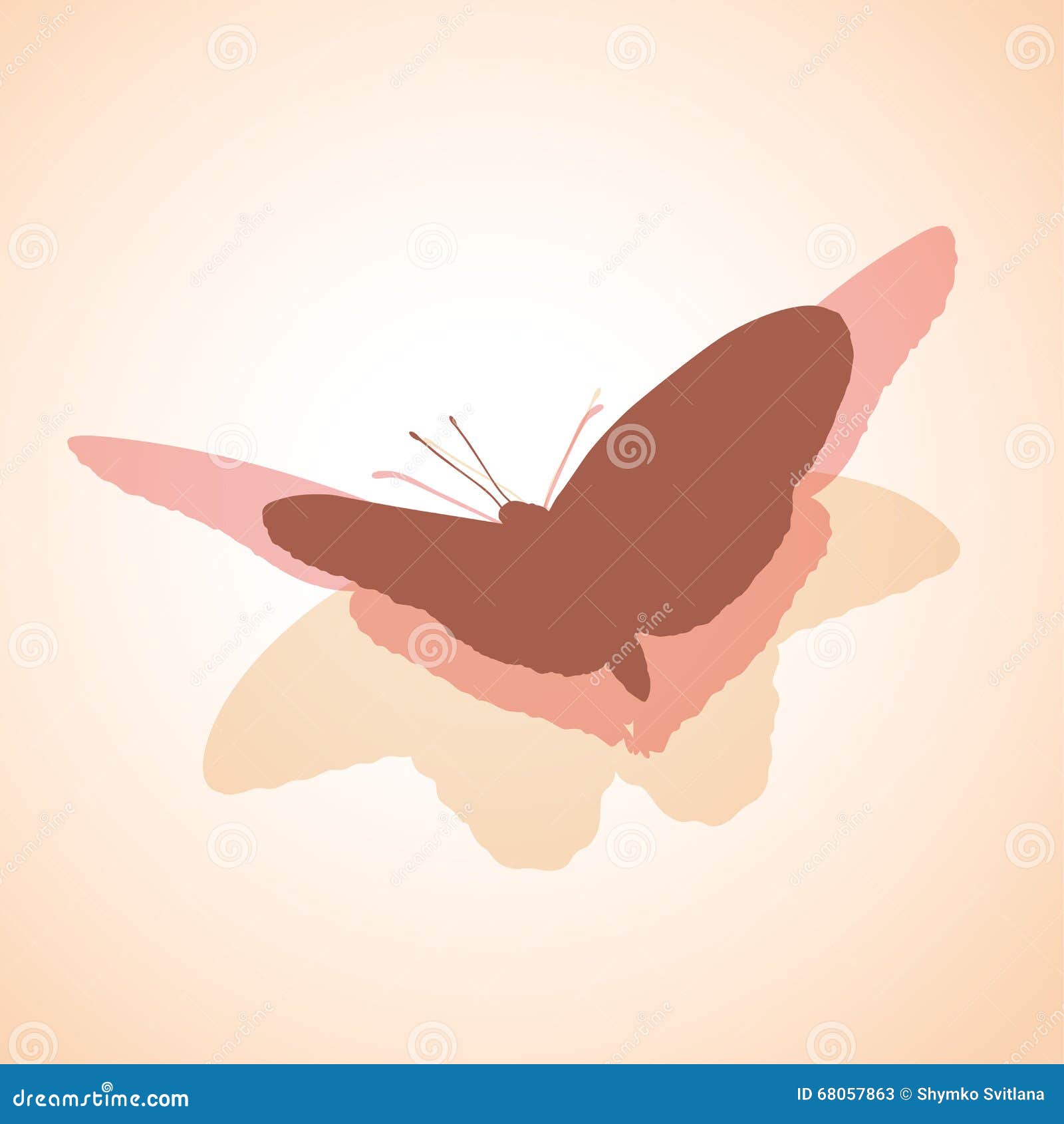 Vorm van vlinder vector illustratie. Illustration of spel - 68057863