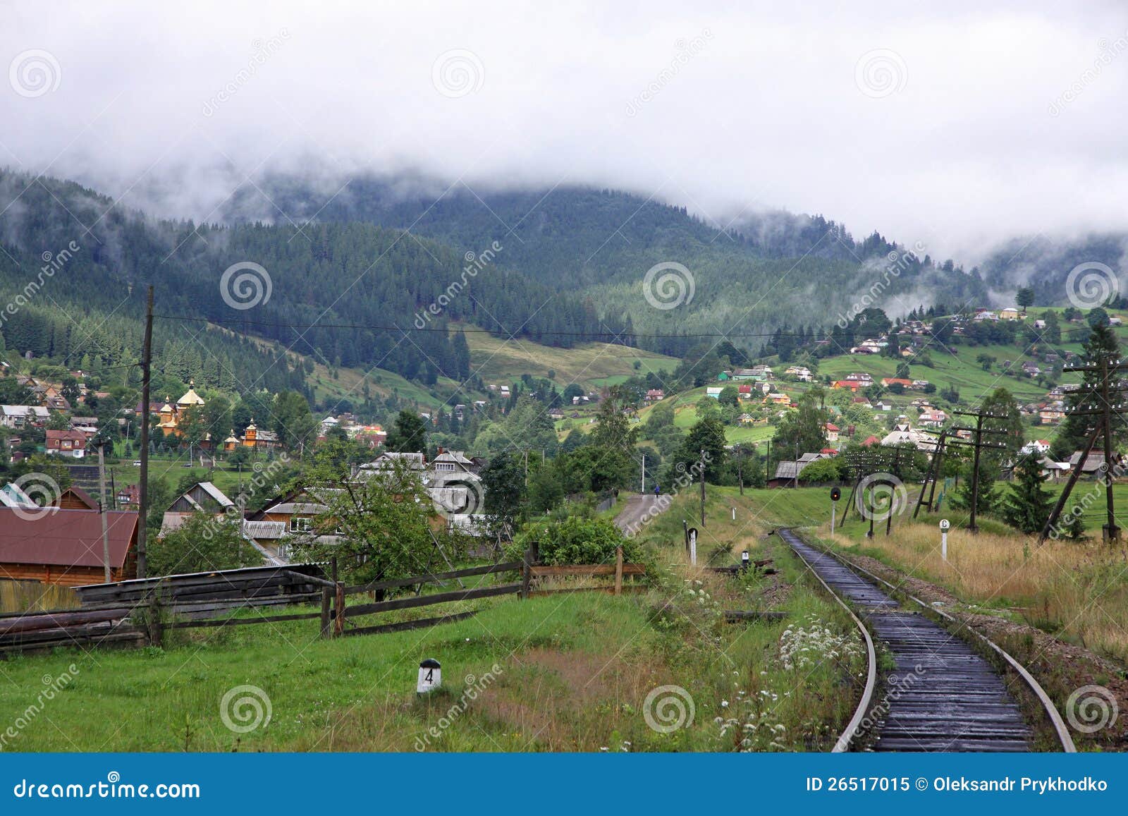 Vorokhta Village in Carpathian Mountains Stock Image - Image of cloudy ...