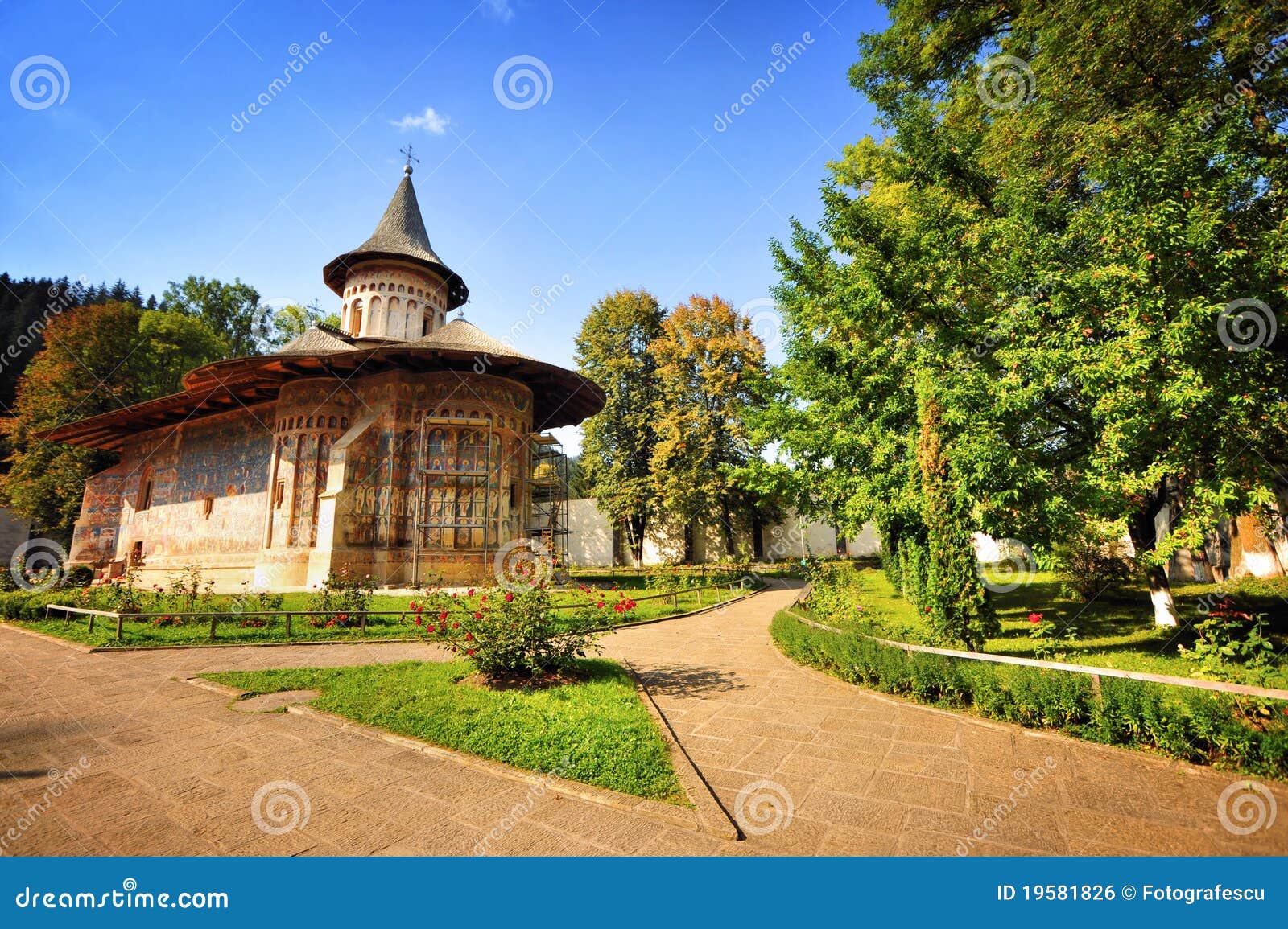 Voronet Monastery, Texture Royalty-Free Stock Photo | CartoonDealer.com ...
