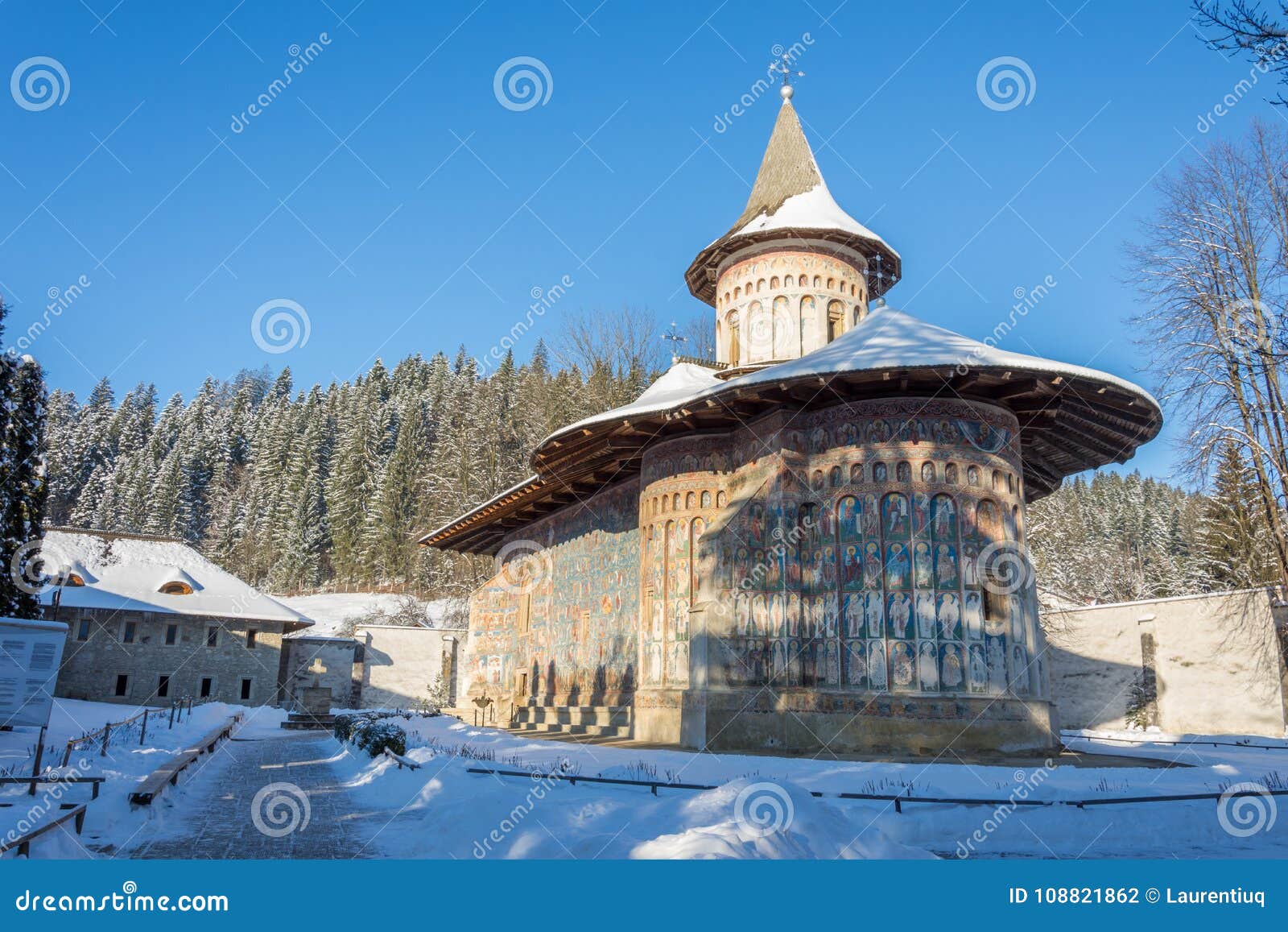 Voronet, the Most Famous Painted Monasteries in Romania Stock Photo ...