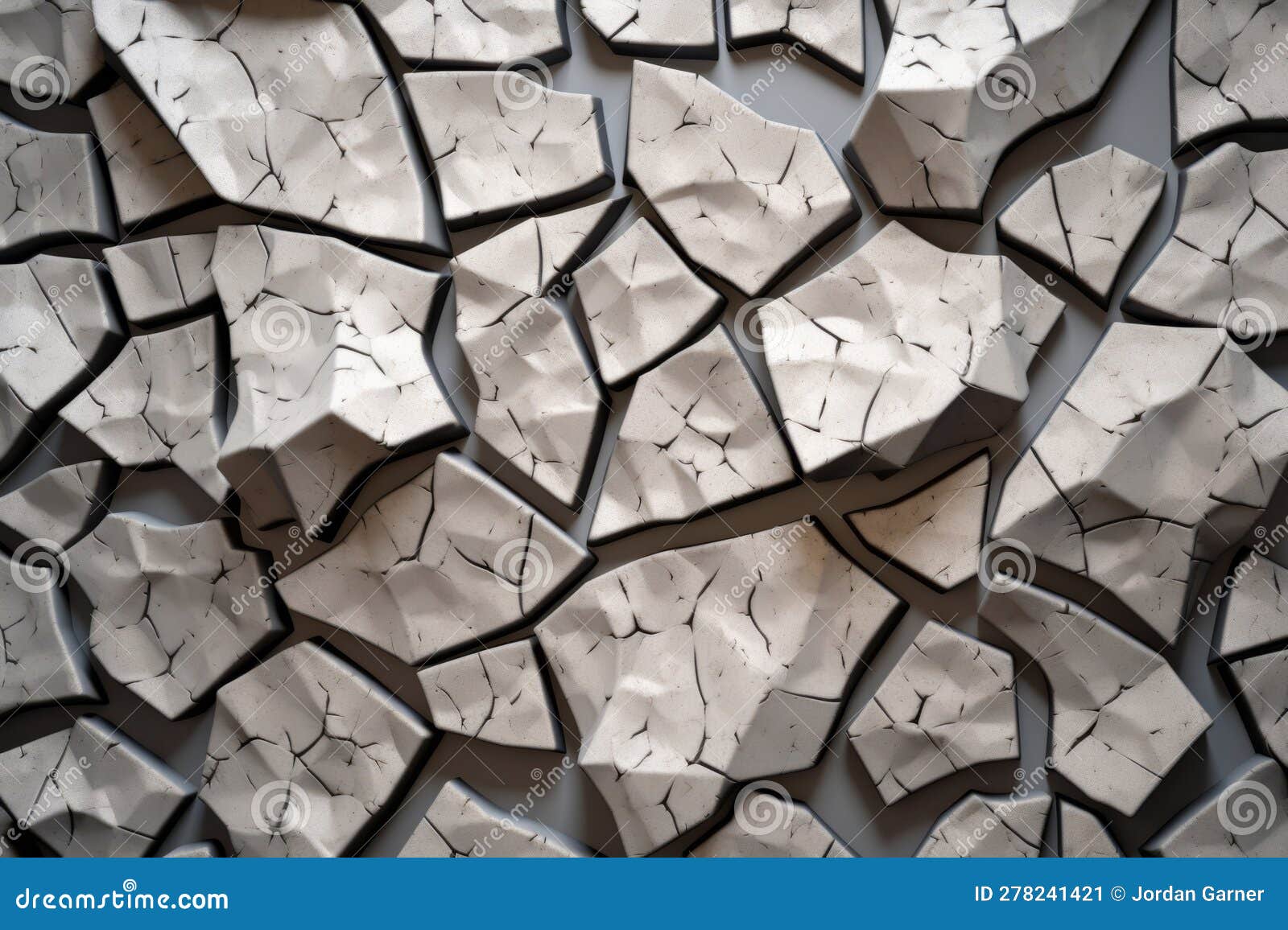 Vibrant Voronoi Block Texture - Bumpy Sections Abstract 3D Background ...