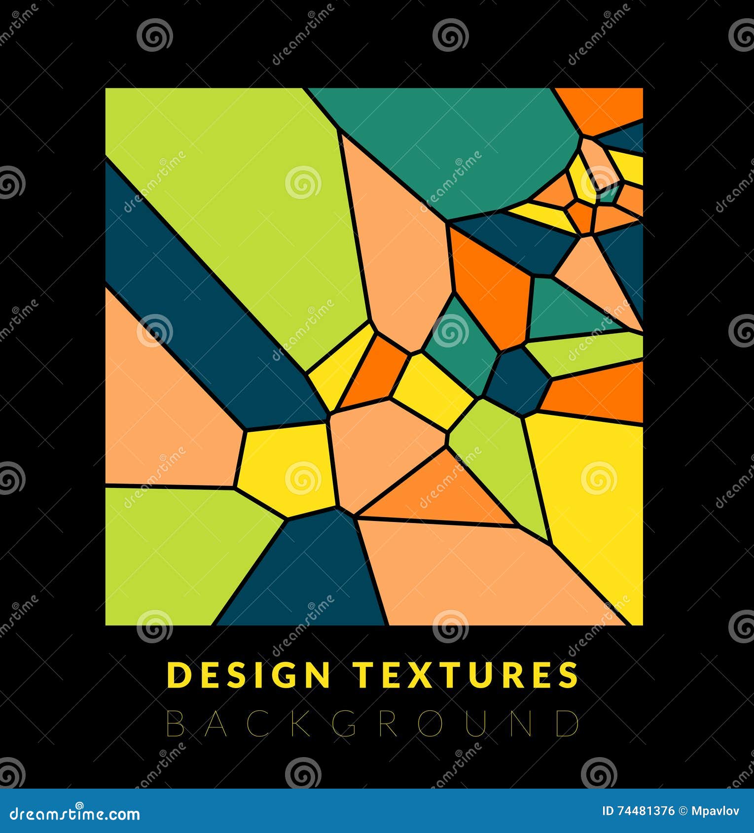 Voronoi Design Vector Background Stock Vector - Illustration of cell ...