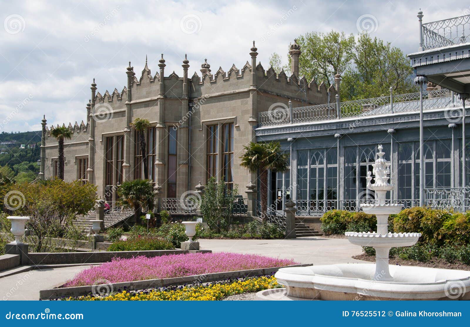 Vorontsov Palace, Crimea stock photo. Image of alupka - 76525512