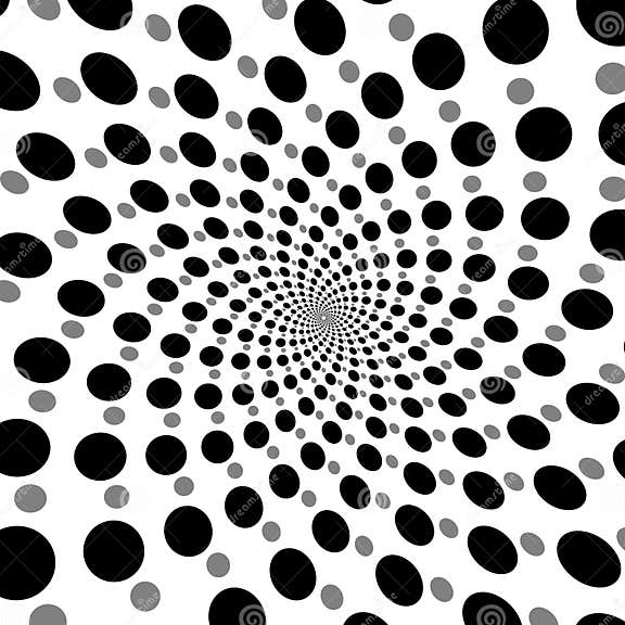 Vortex Black and White Design Background Vector Stock Vector ...