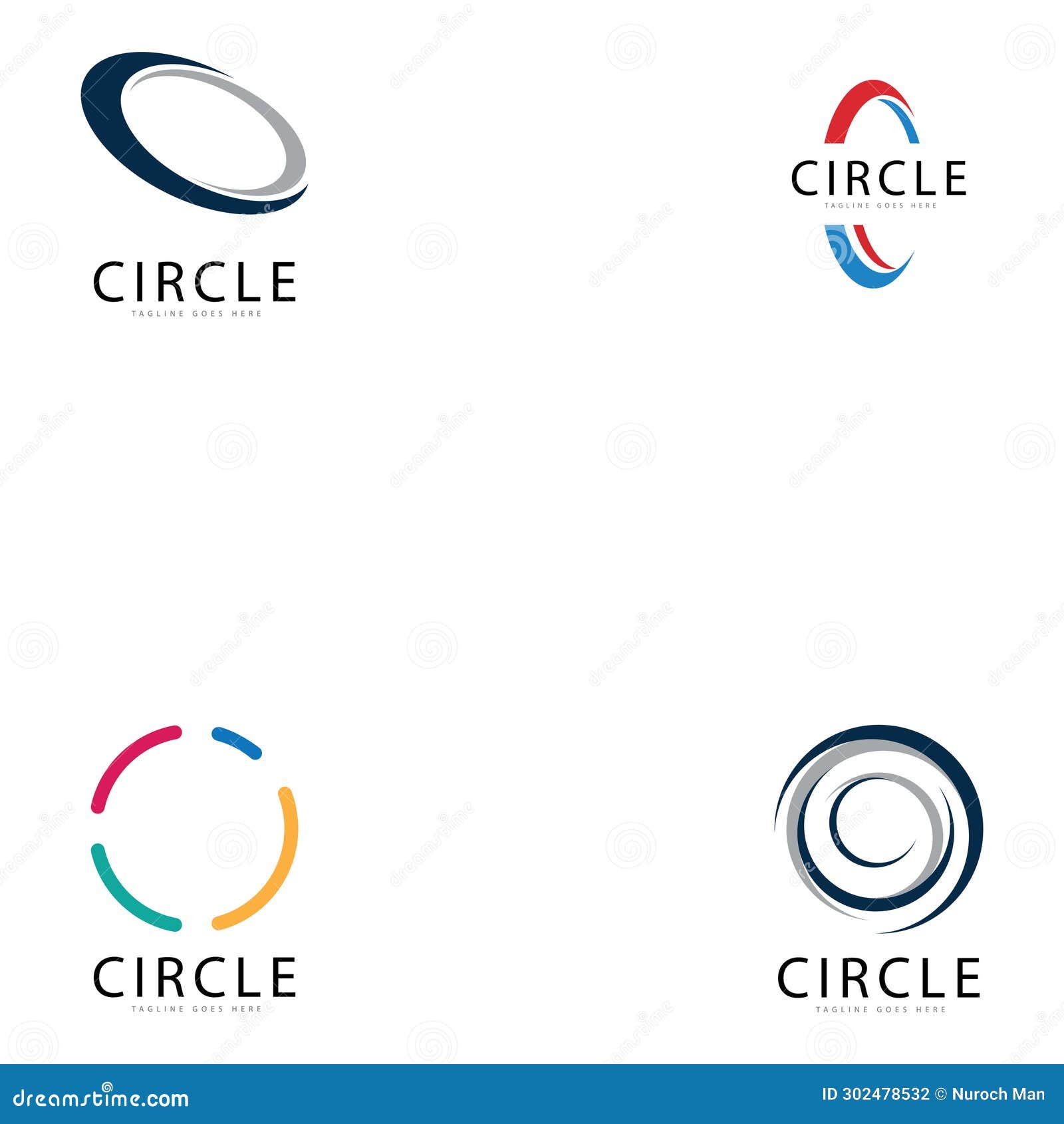 Vortex Circle Logo and Symbols Template Icons Stock Vector ...