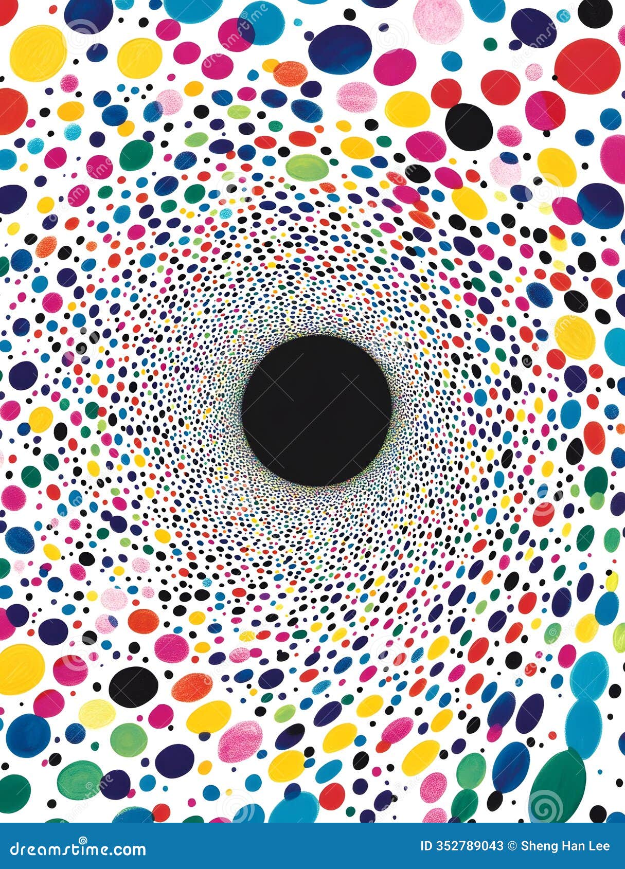Vortex of Color stock illustration. Illustration of pattern - 352789043