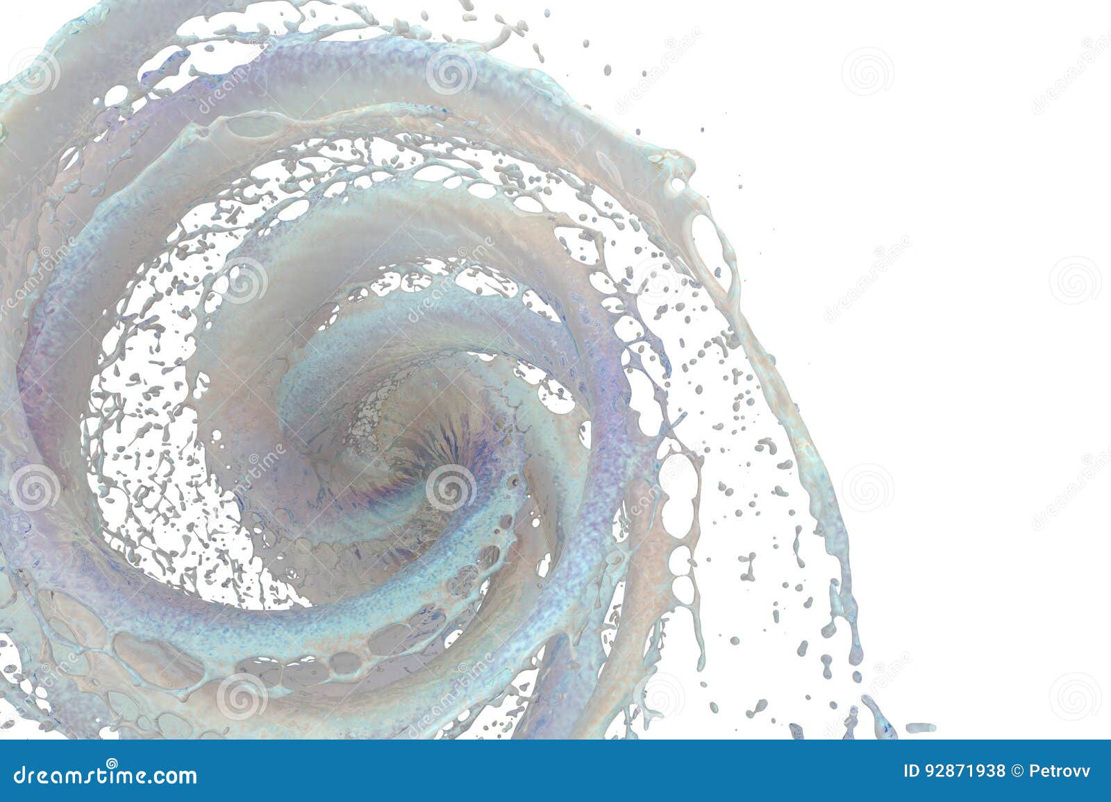 Vortex of colored liquid stock illustration. Illustration of multicolor ...