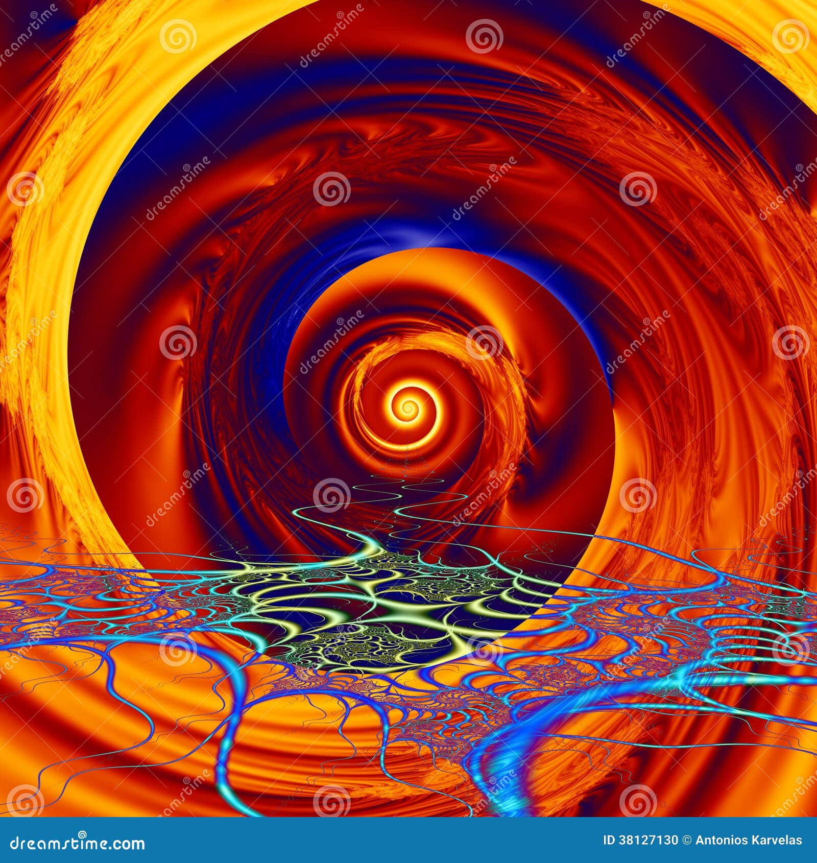 Vortex of Colors stock illustration. Illustration of fantasy - 38127130