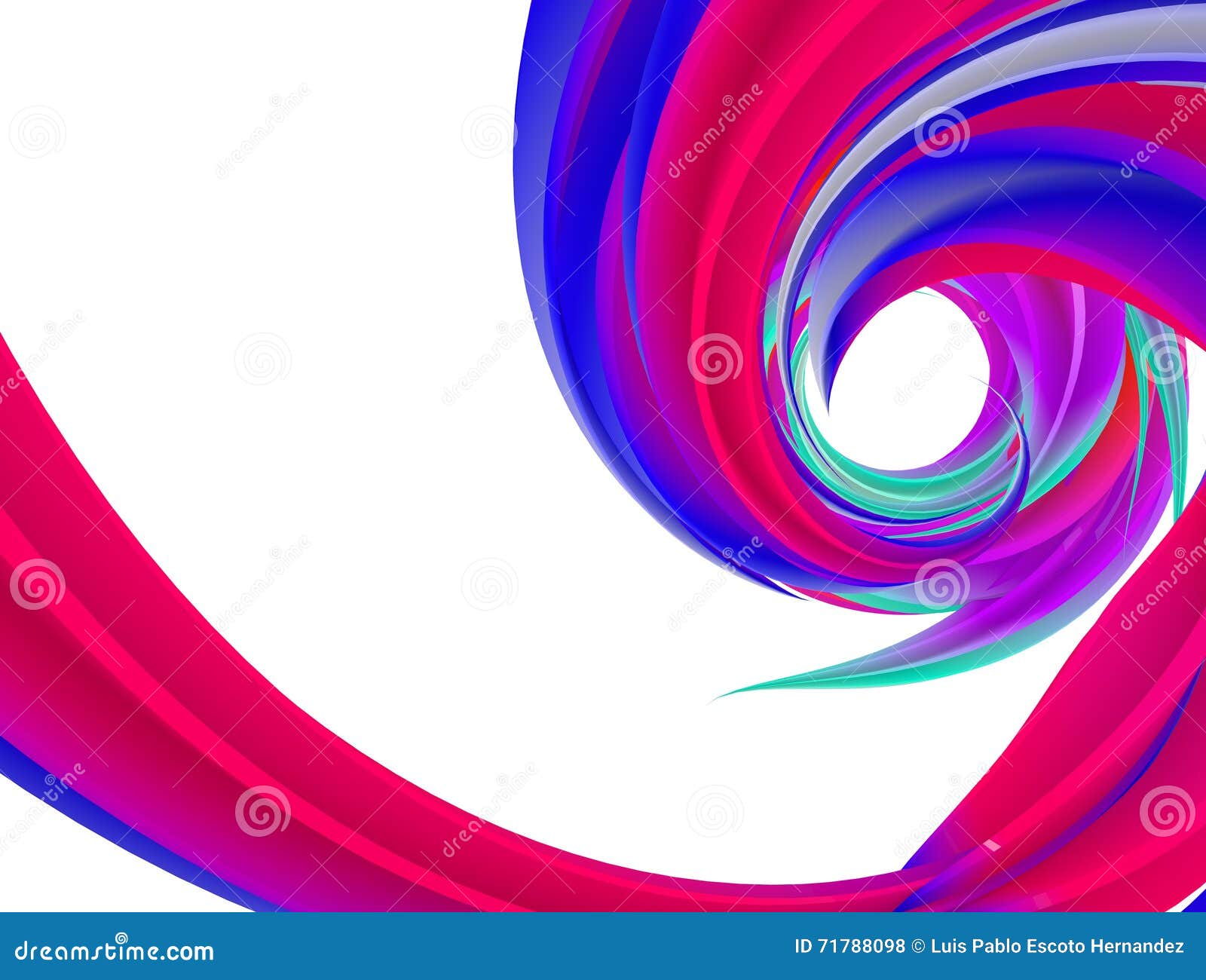 Vortex of Colour Abstract Background Stock Illustration - Illustration ...