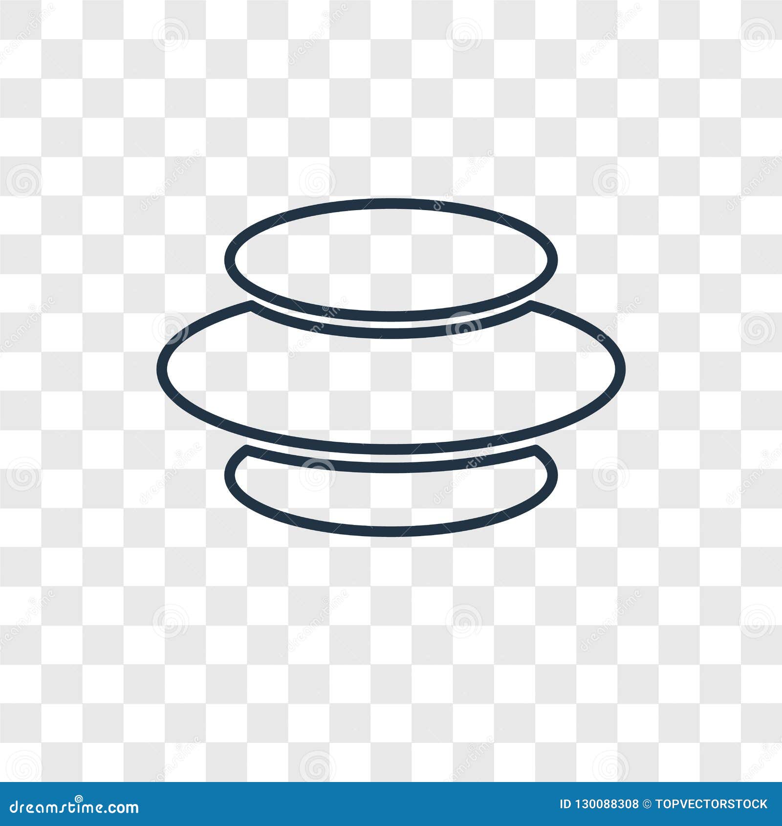 Vortex Concept Vector Linear Icon Isolated on Transparent Background ...