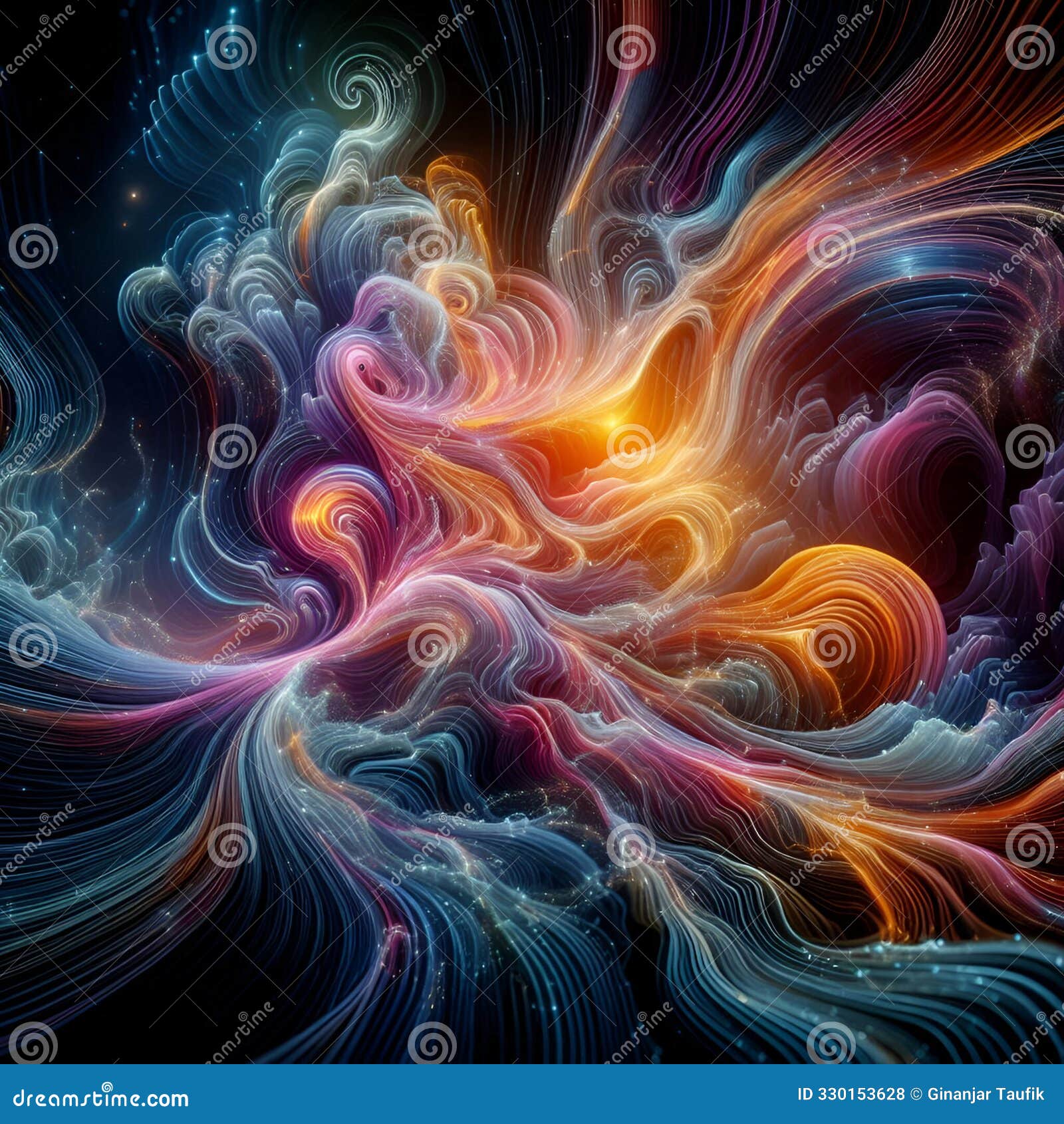 Vortex of Creation stock illustration. Illustration of pattern - 330153628