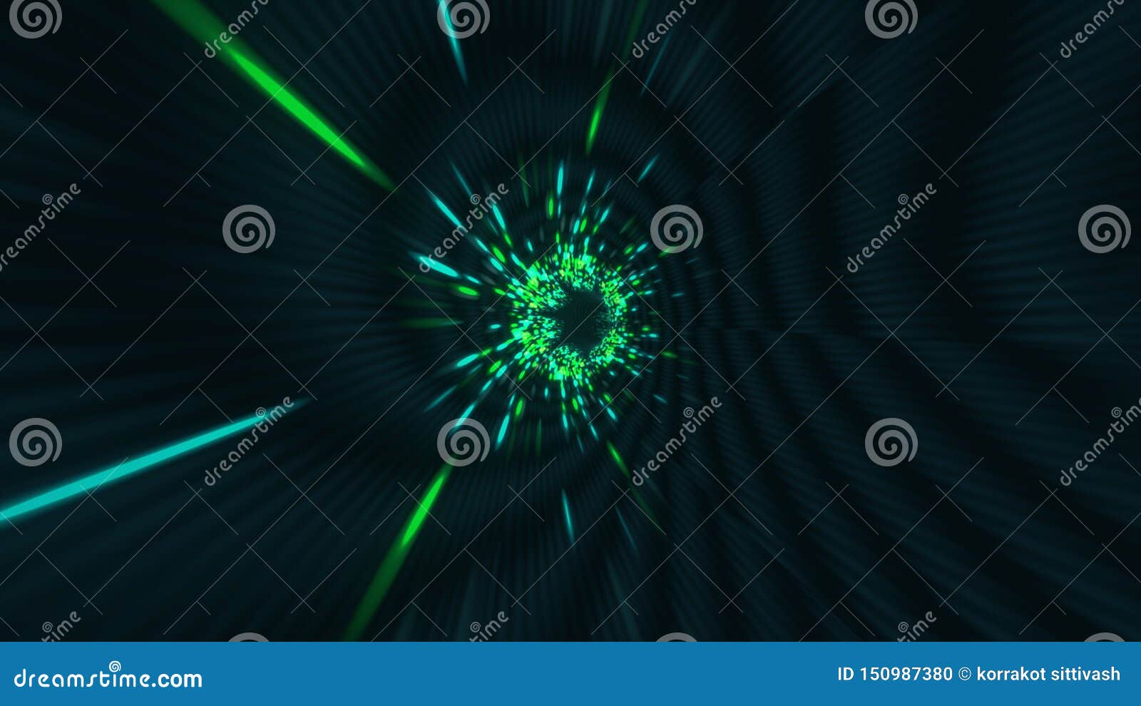 Vortex Hyperspace Tunnel Wormhole Time and Space, Warp Science Fiction ...