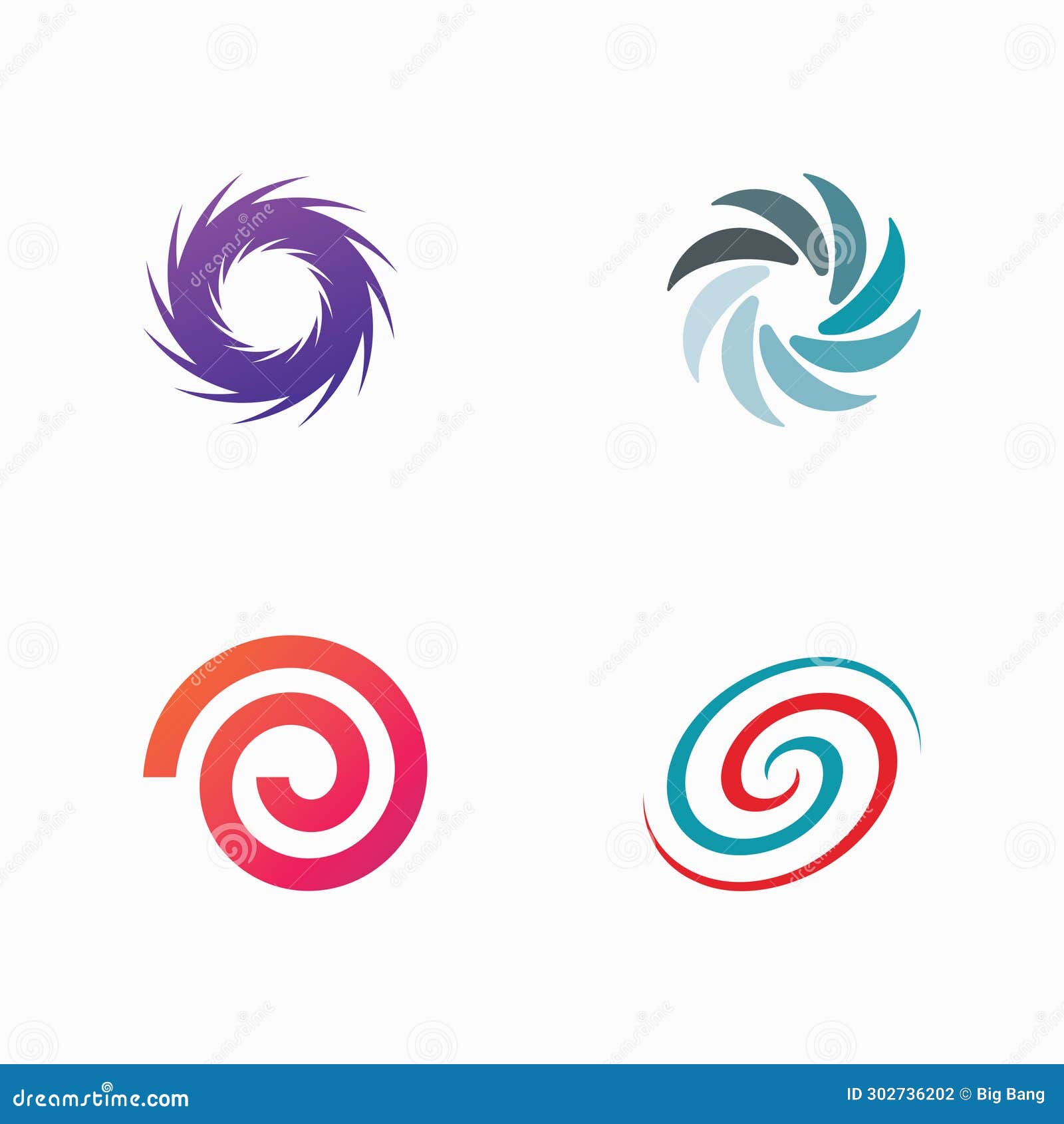 Vortex Icon Logo Vector Design Template Stock Vector - Illustration of ...