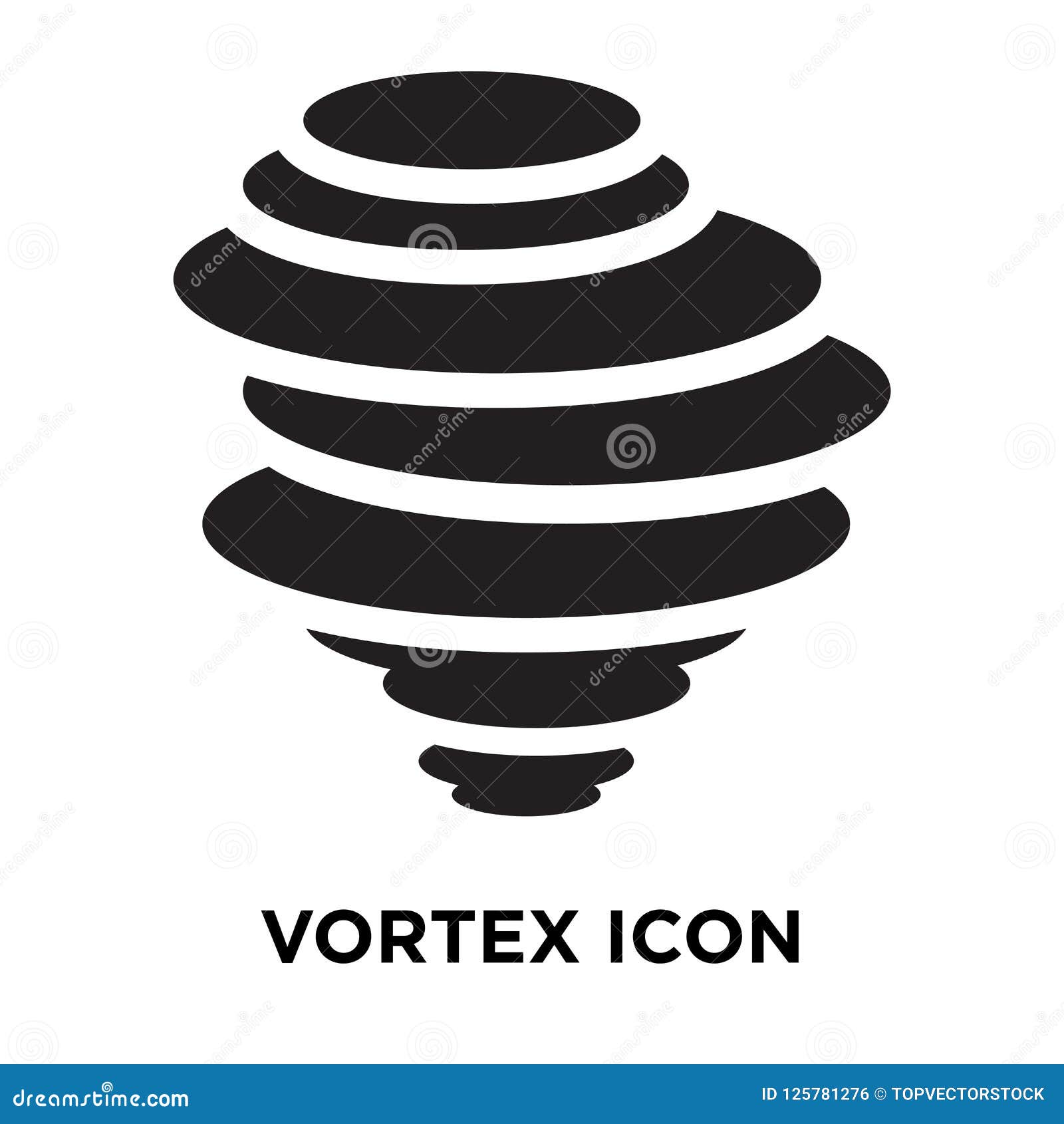Vortex Icon Vector Isolated on White Background, Logo Concept of Stock ...