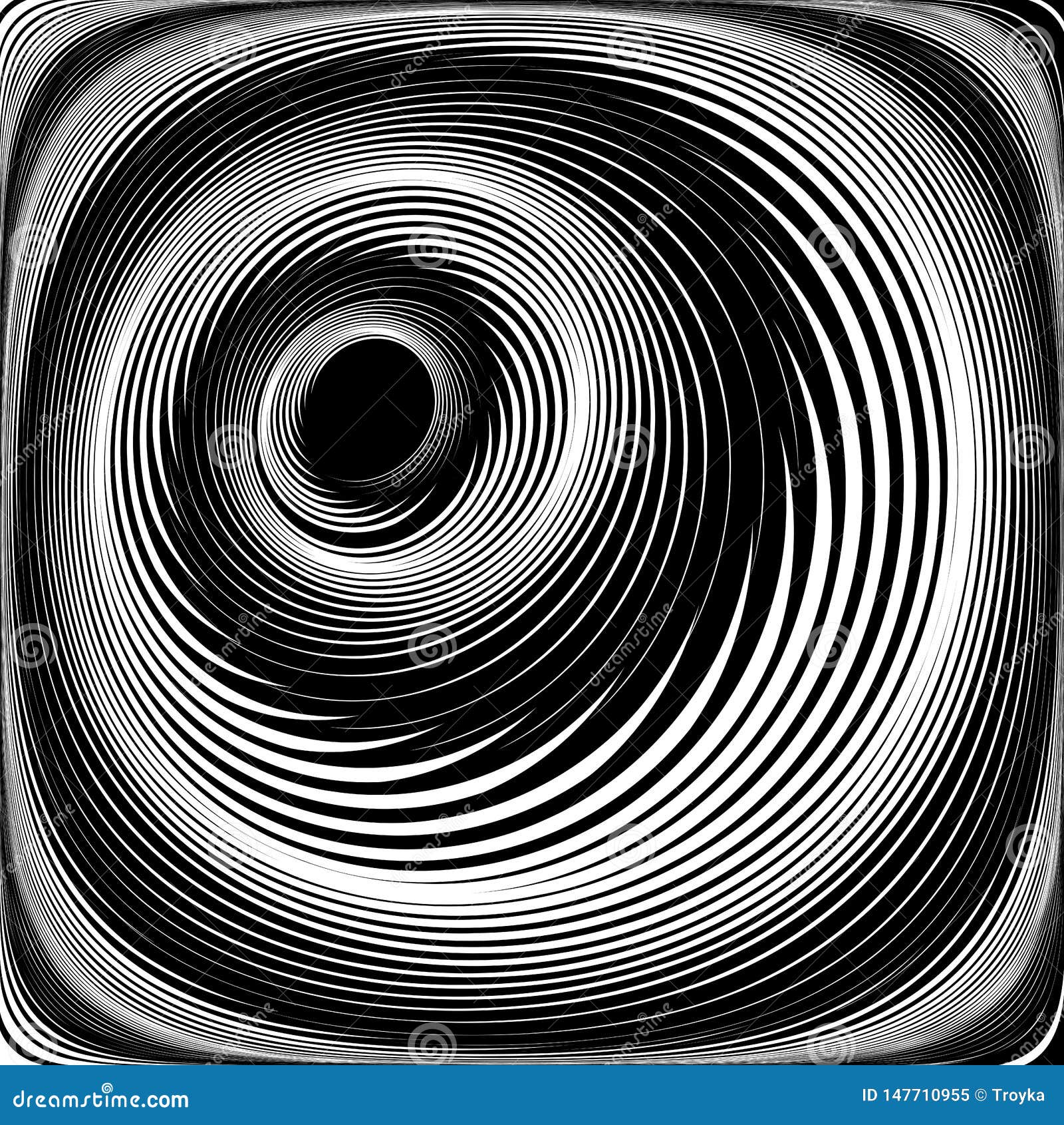 Vortex Illusion. Spiral Swirl Motion Stock Vector - Illustration of ...