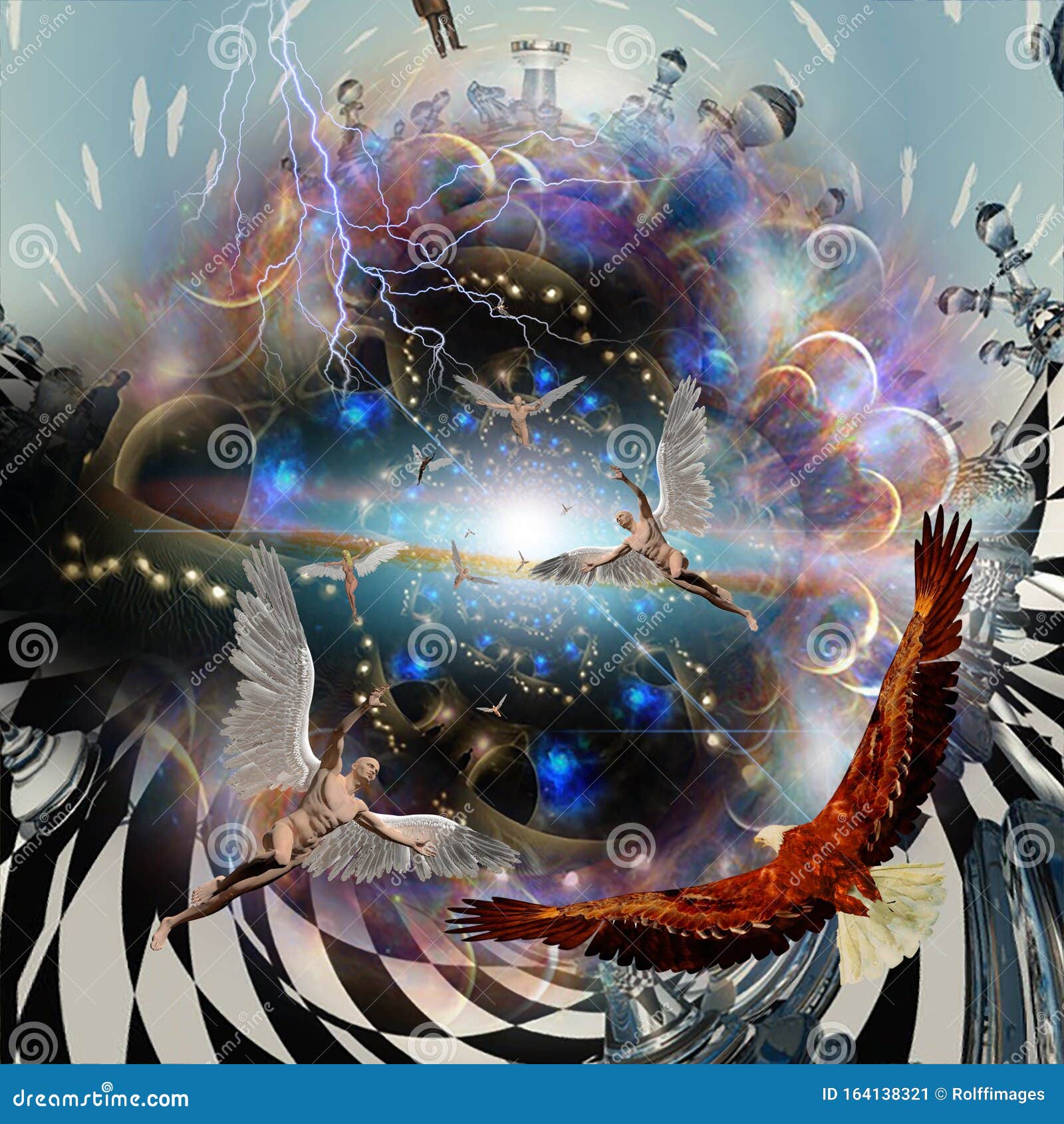 Vortex of Life stock illustration. Illustration of cosmos - 164138321