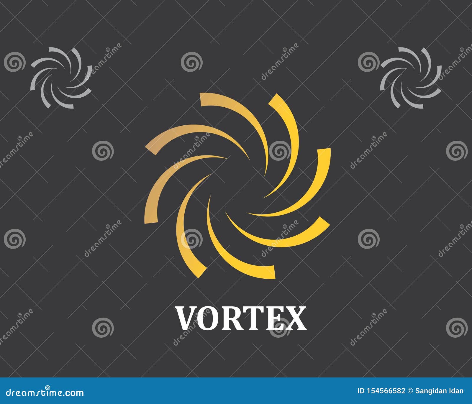 Vortex Logo Icon Wave and Spiral Vector Stock Vector - Illustration of ...