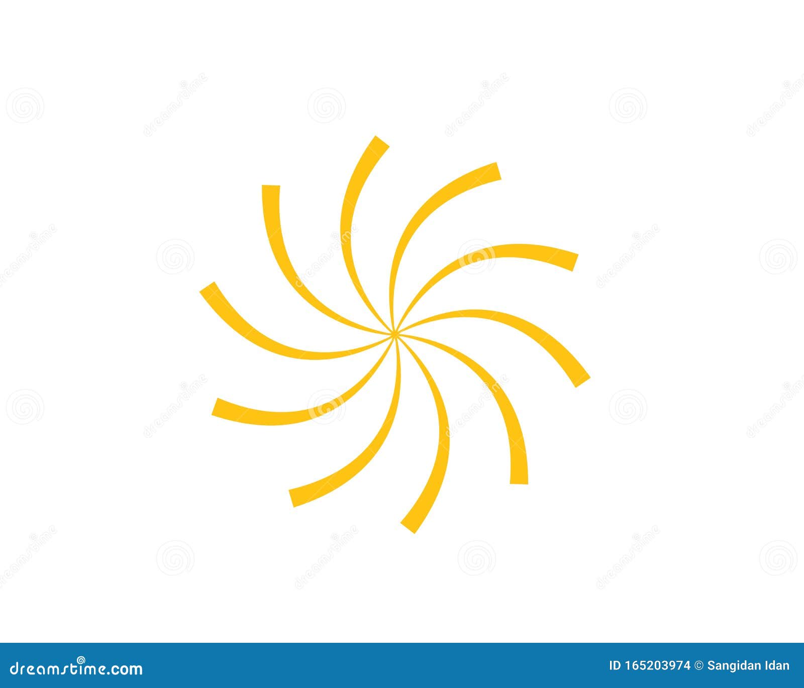 Vortex Logo Icon Wave and Spiral Vector Stock Vector - Illustration of ...